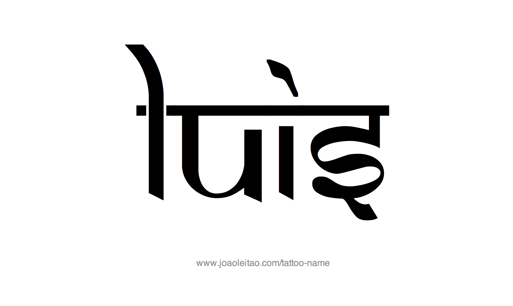 Luis Name Tattoo Designs