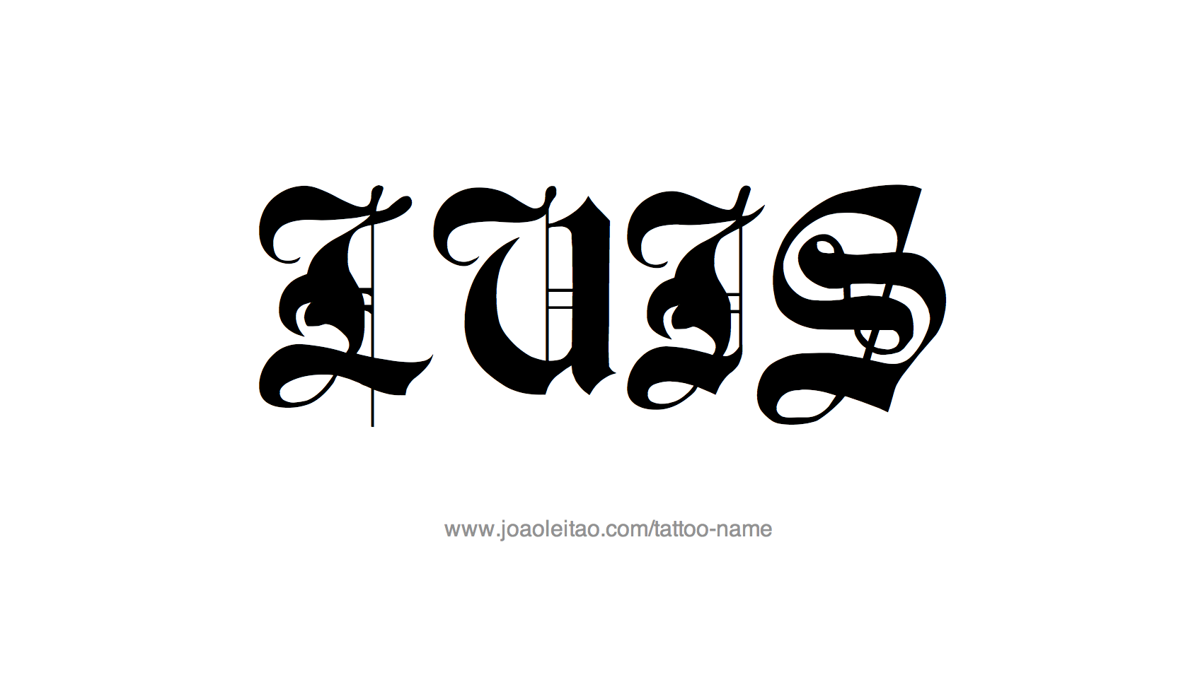 Luis Name Tattoo Designs