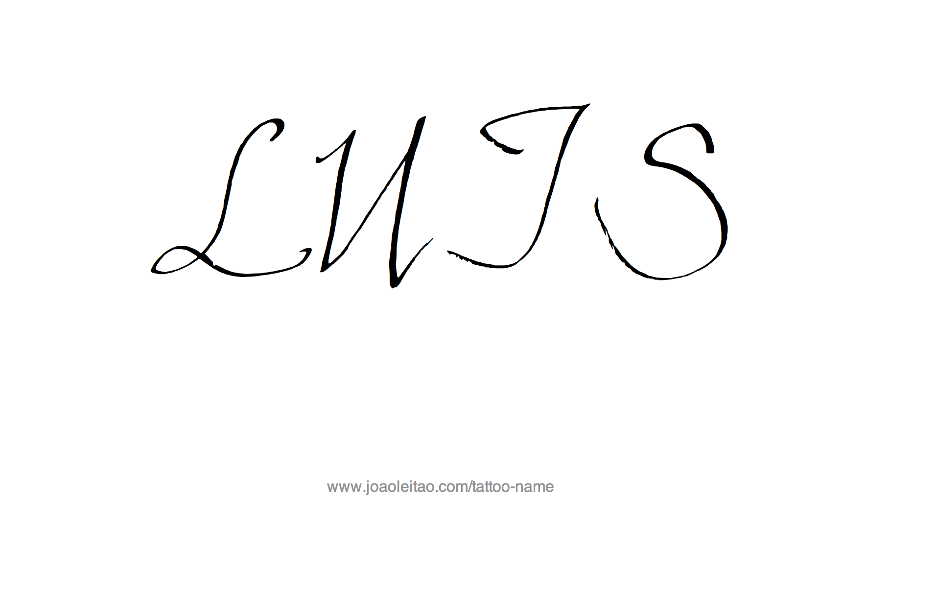 Luis Name Tattoo Designs