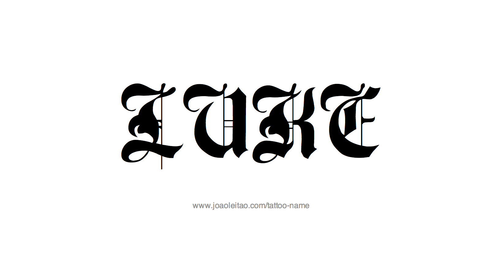 Luke Name Tattoo Designs