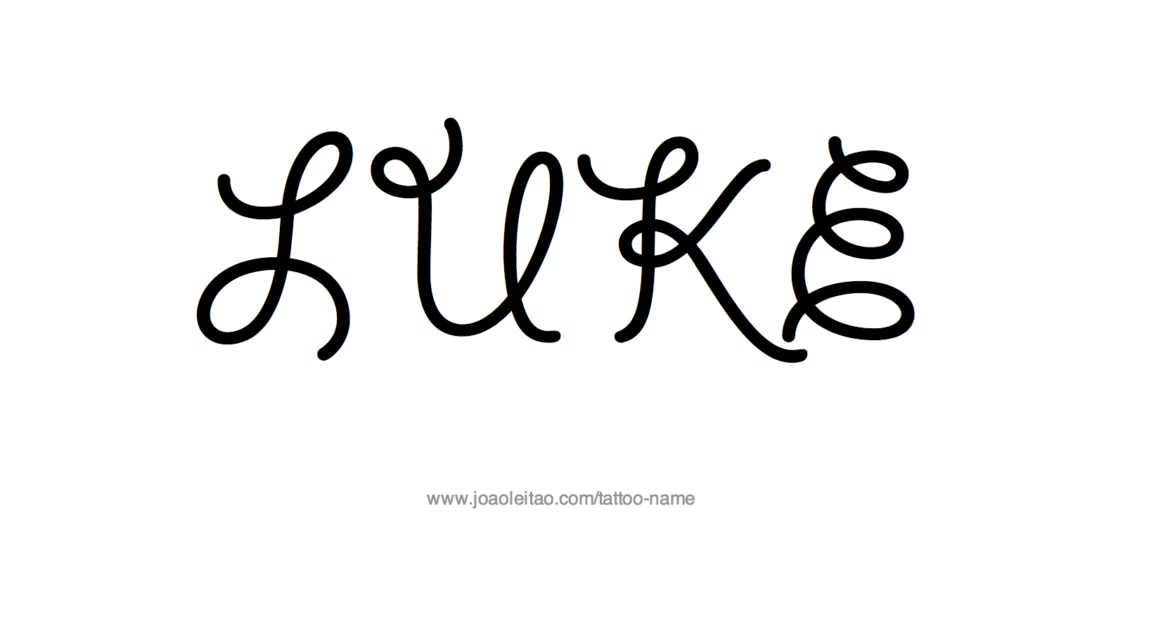 Luke Name Tattoo Designs
