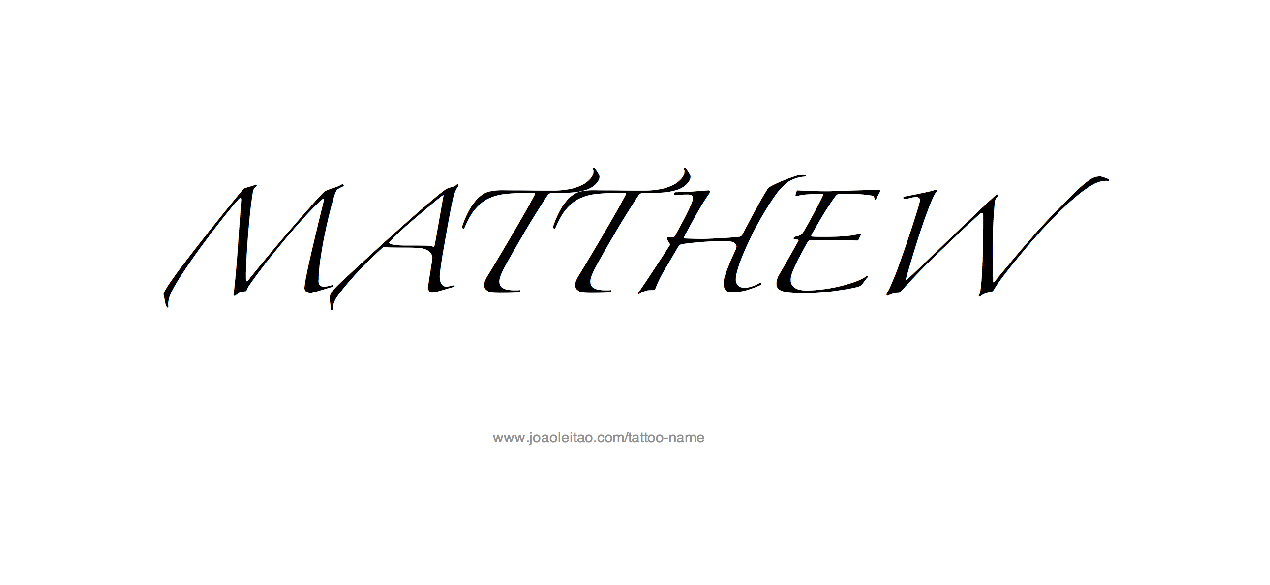 Matthew Name Tattoo Designs