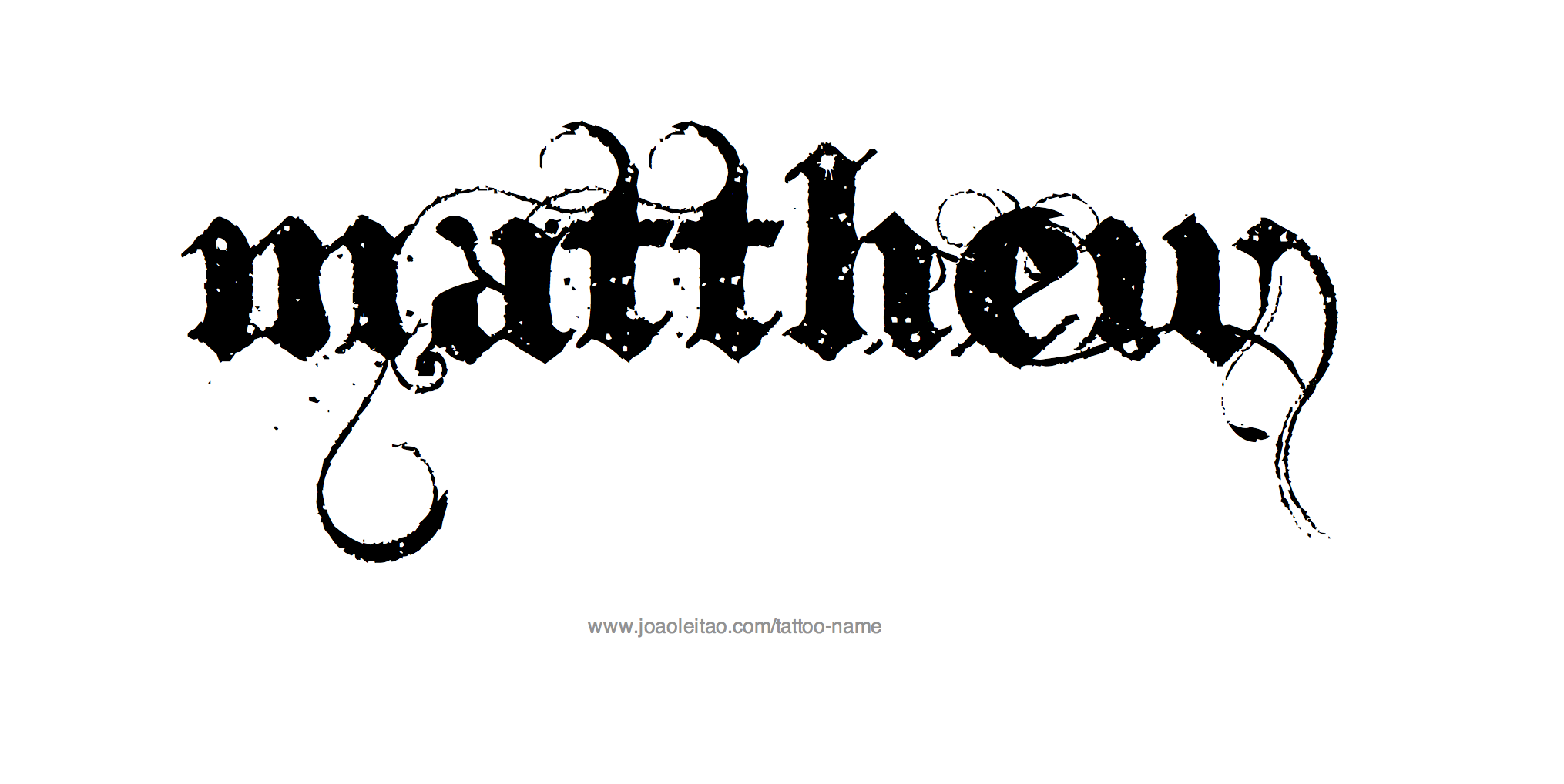 Matthew Name Tattoo Designs