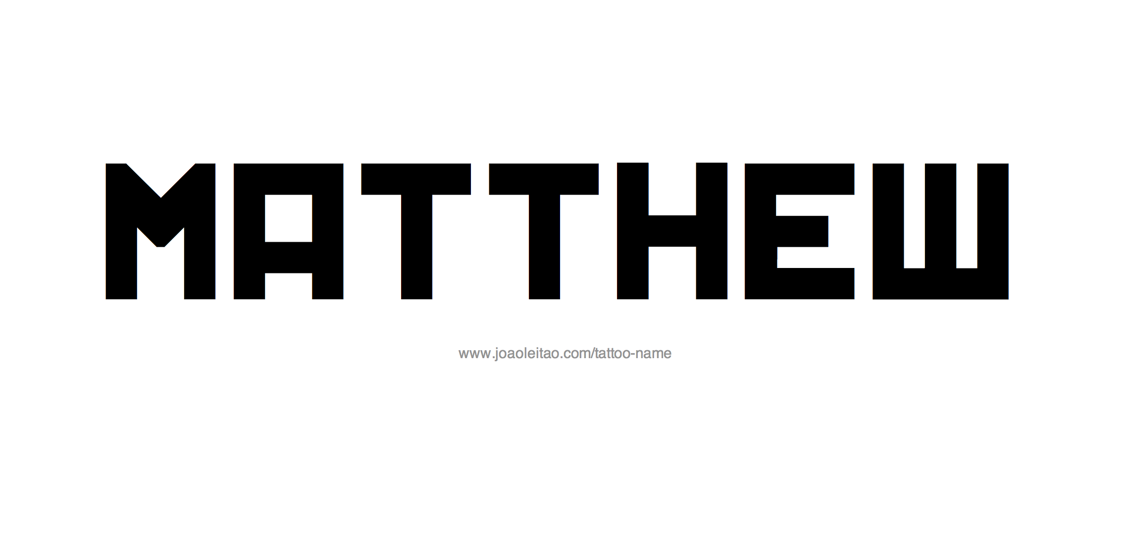 Matthew Name Tattoo Designs