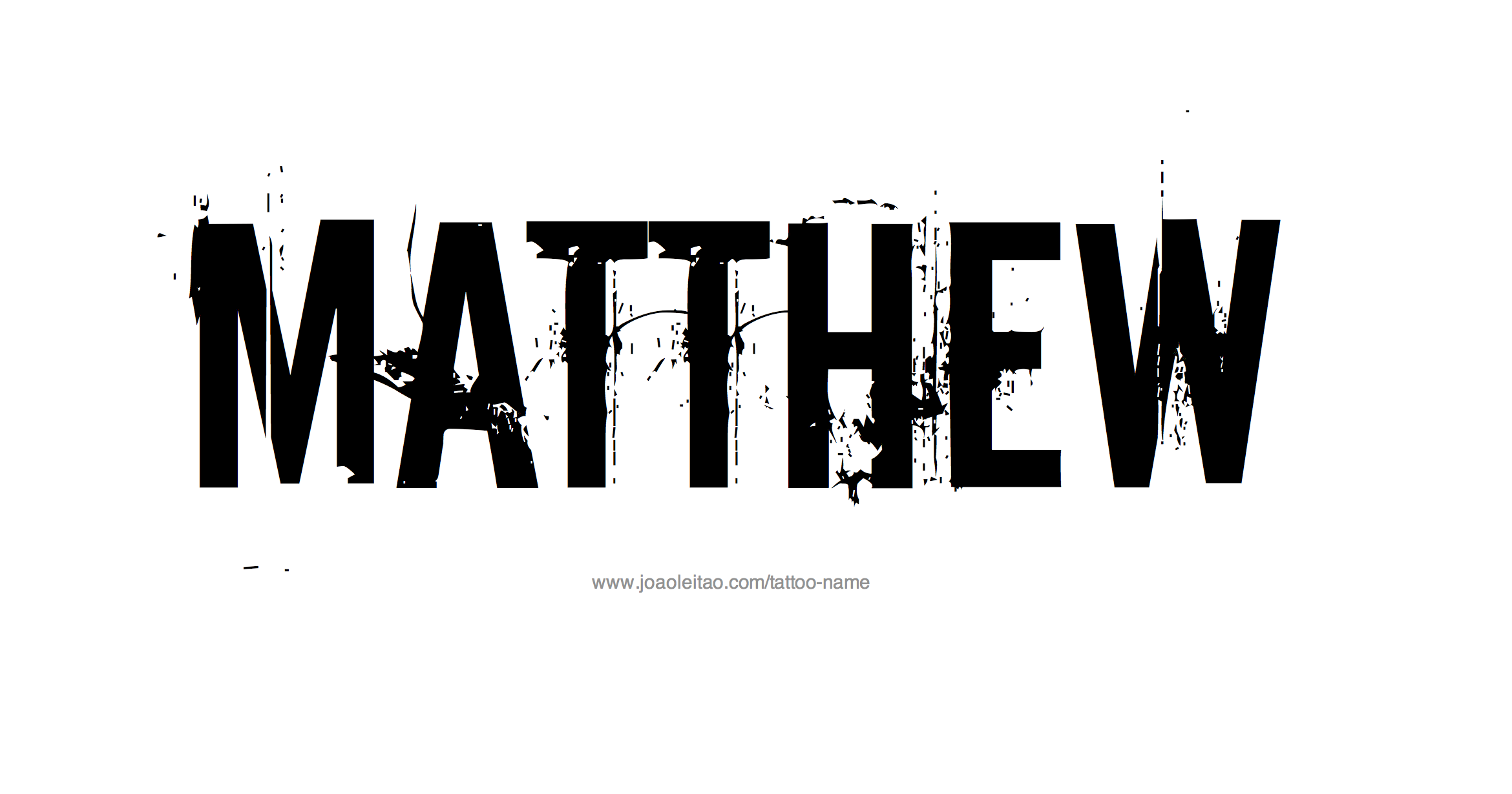 Matthew Name Tattoo Designs