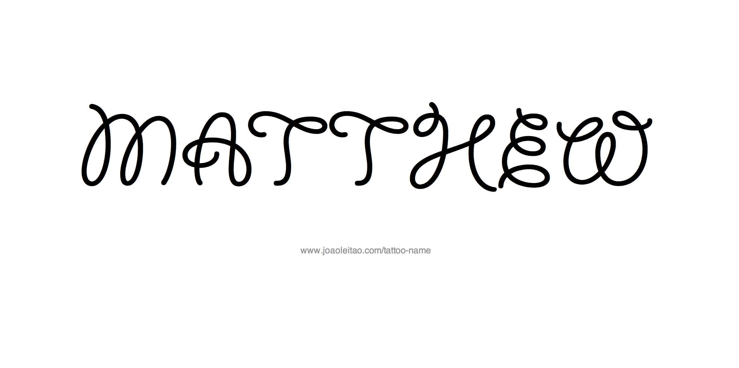 Matthew Name Tattoo Designs