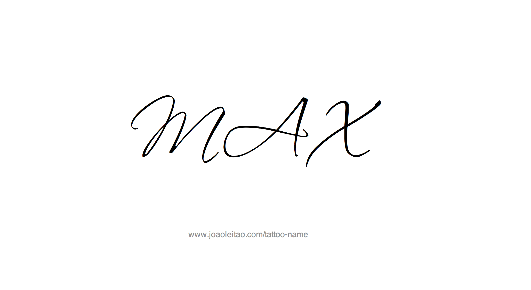 Max Name Tattoo Designs