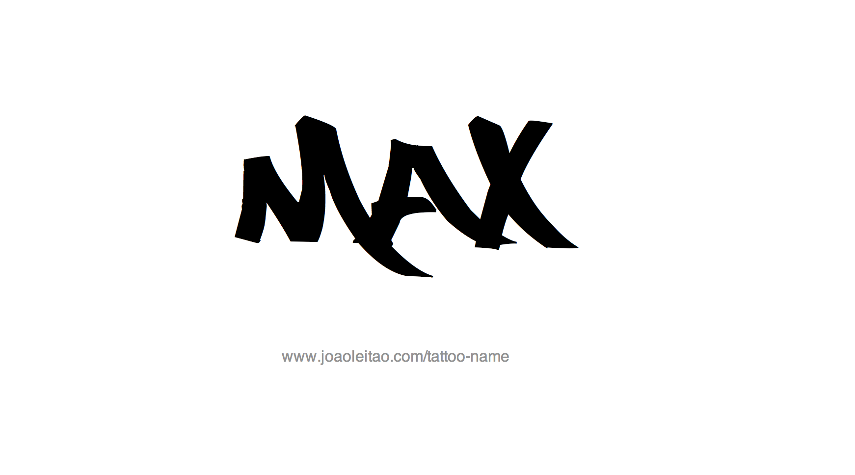 Max Name Tattoo Designs