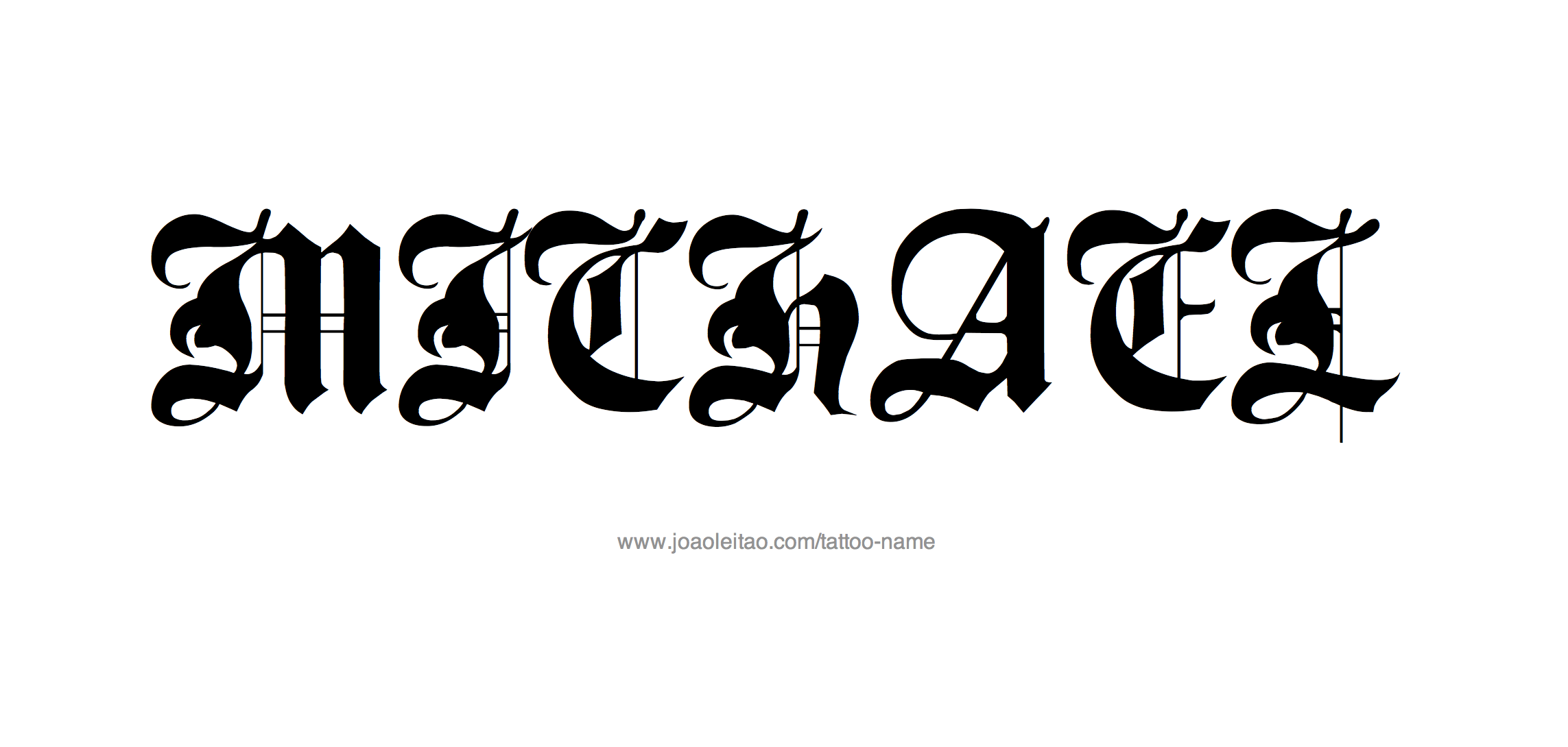 Michael Name Tattoo Designs
