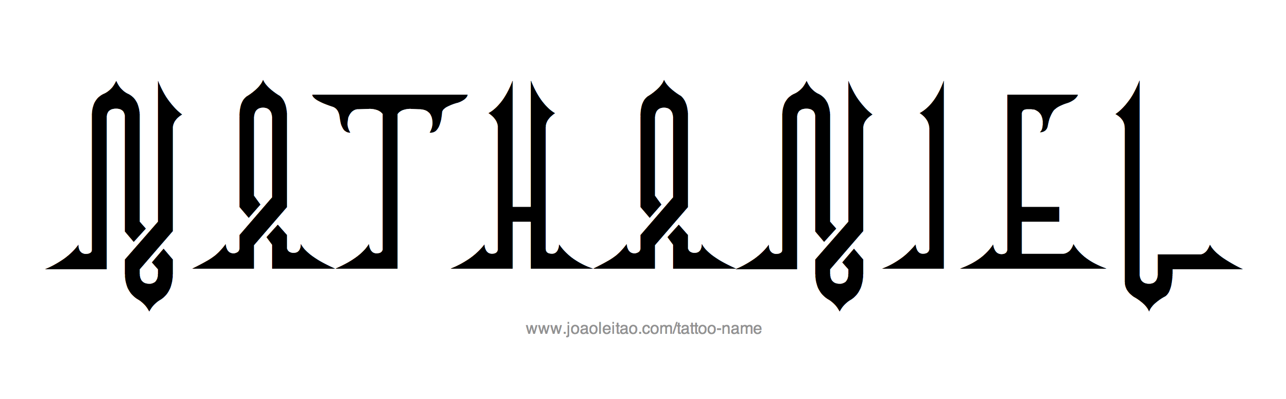 Nathaniel Name Tattoo Designs