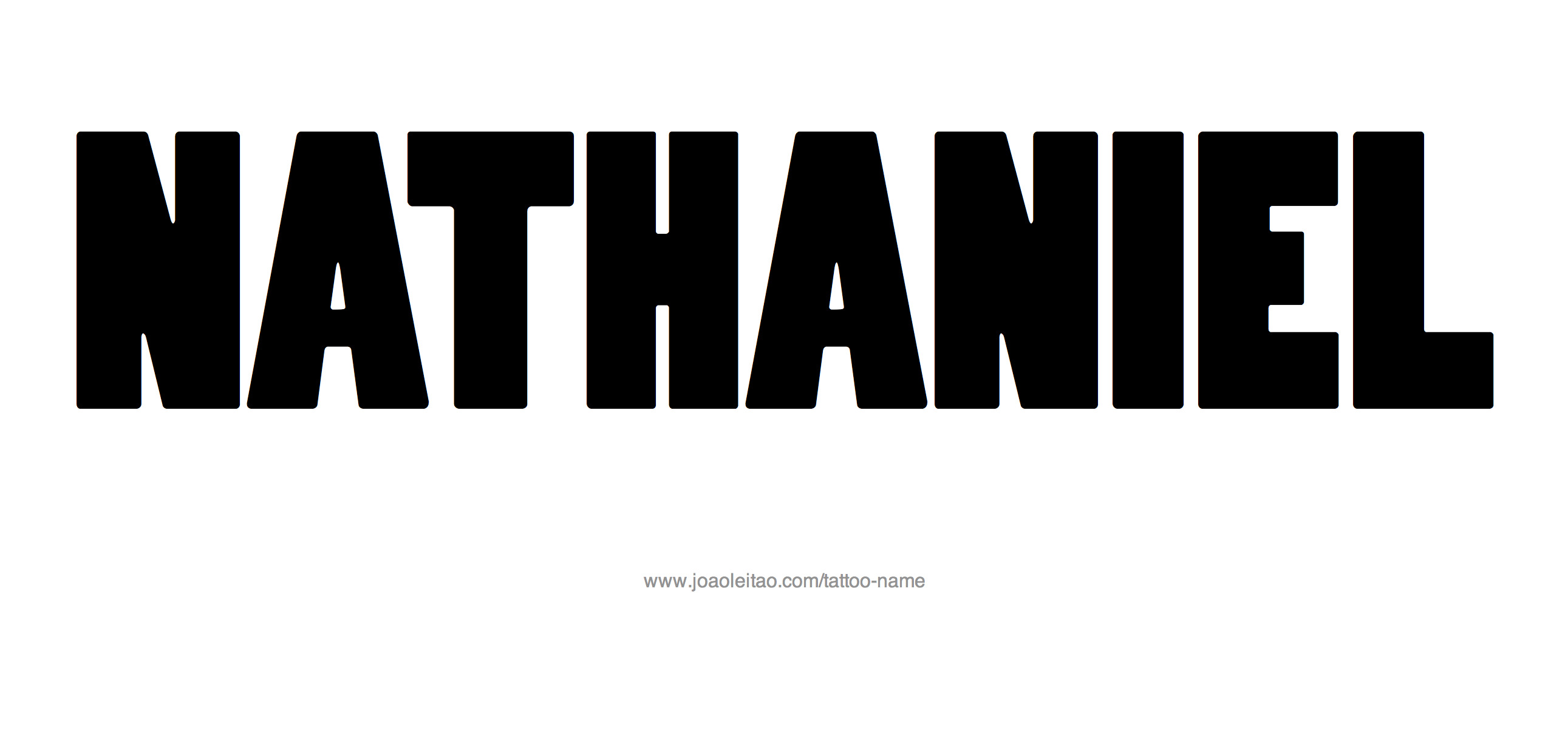 Nathaniel Name Tattoo Designs