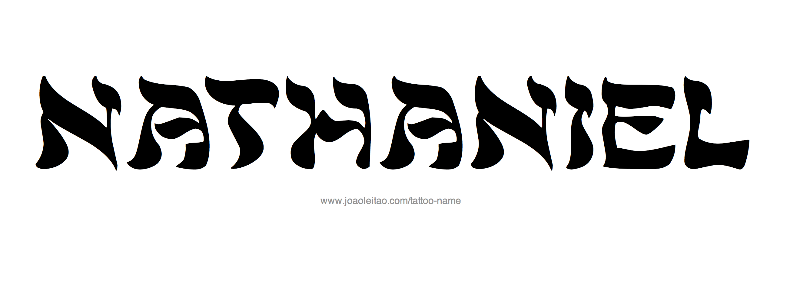 Nathaniel Name Tattoo Designs