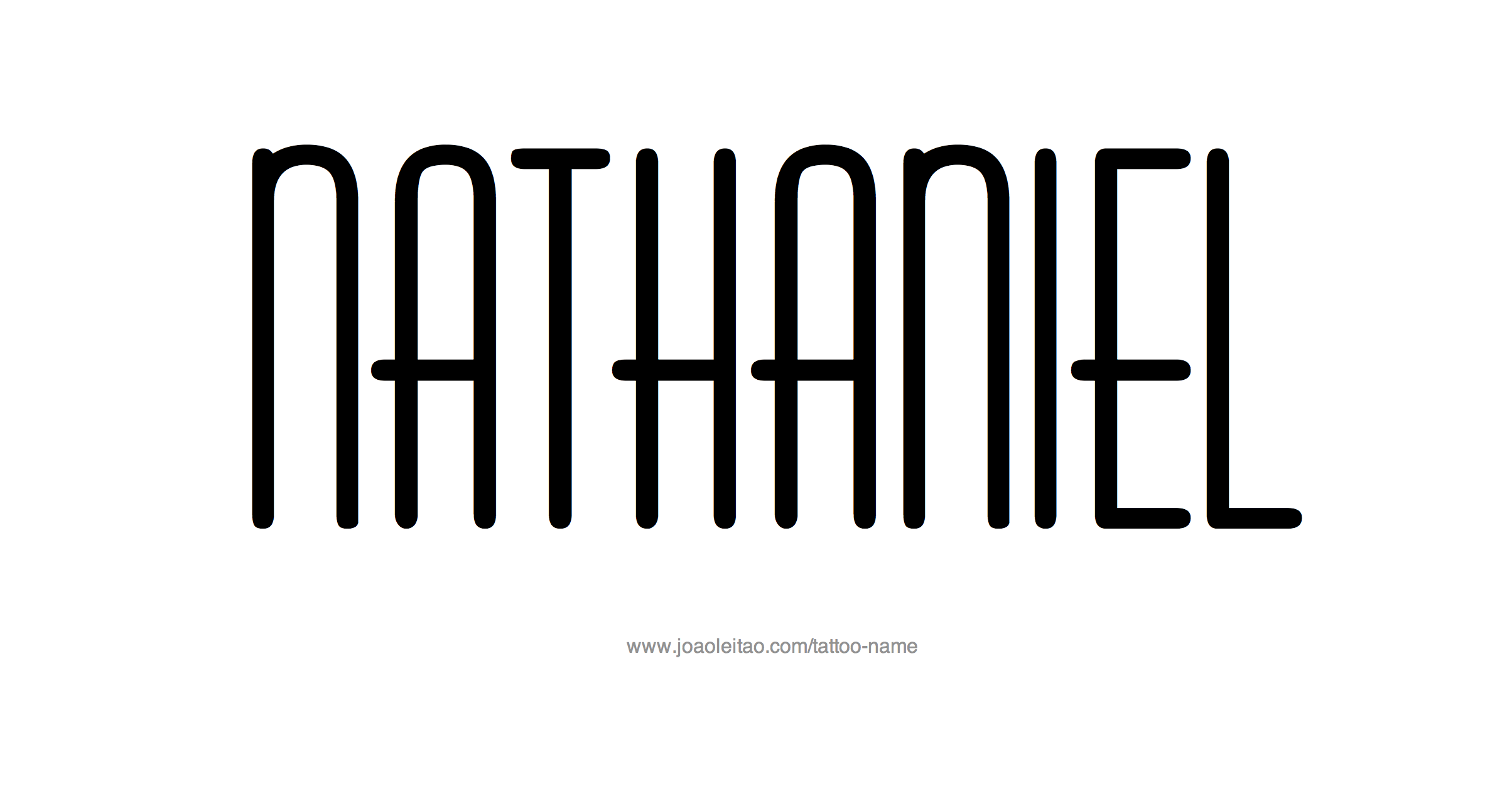 Nathaniel Name Tattoo Designs