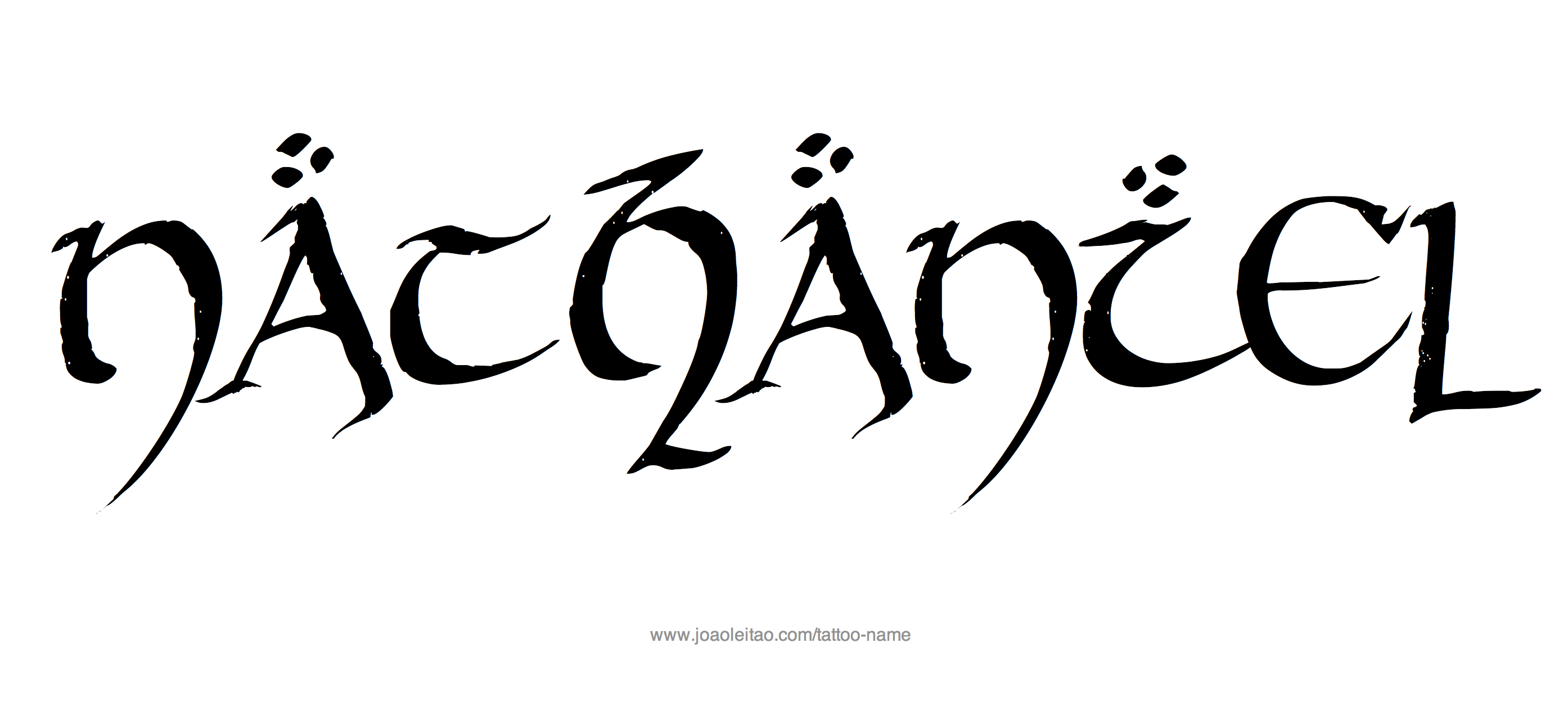 Nathaniel Name Tattoo Designs