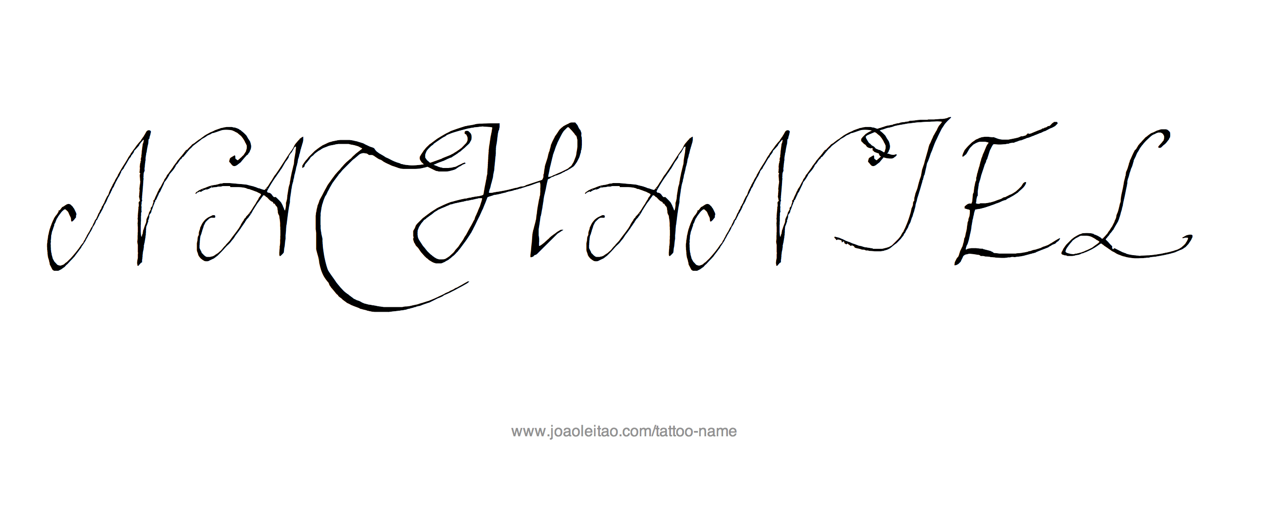 Nathaniel Name Tattoo Designs