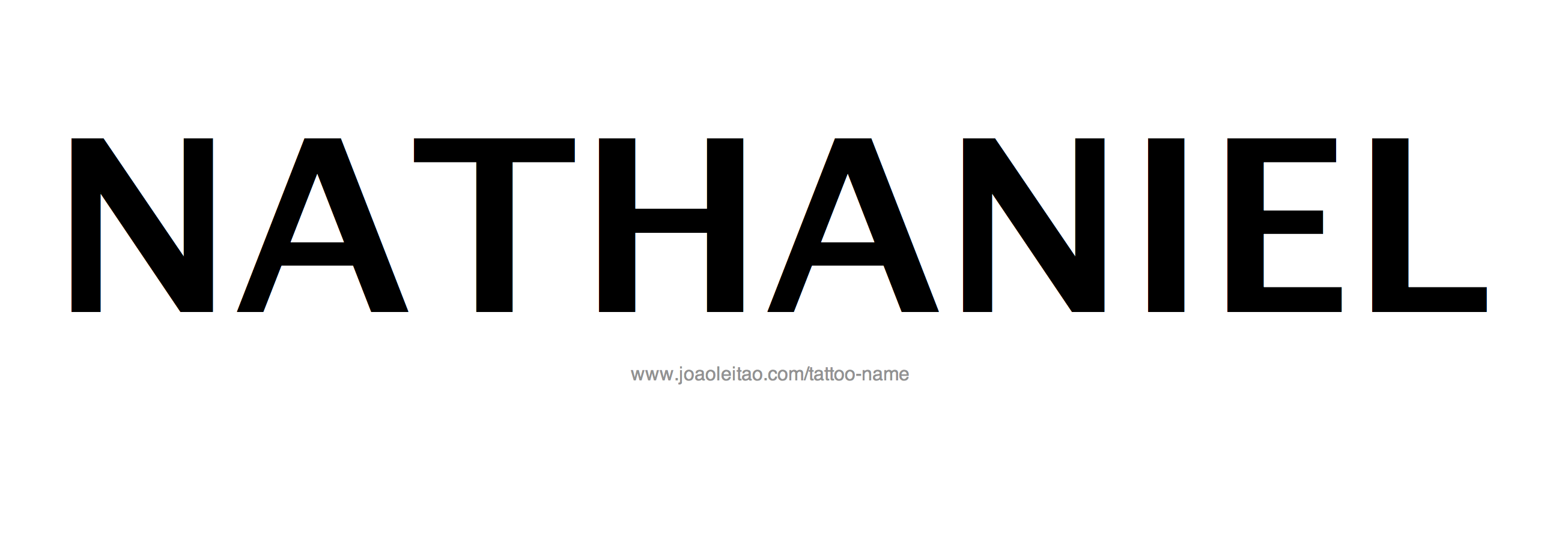 Nathaniel Name Tattoo Designs