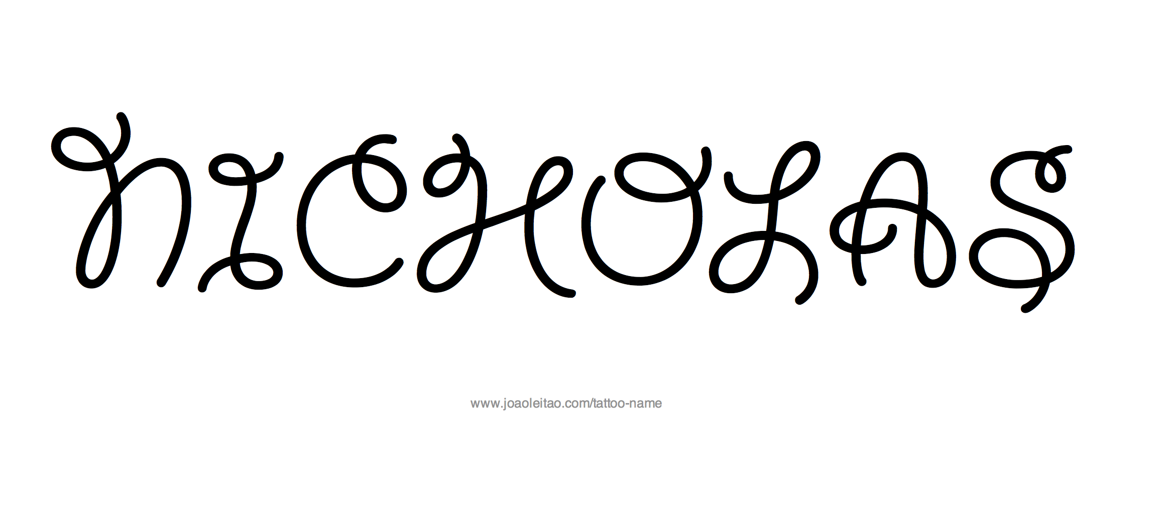 Nicholas Name Tattoo Designs