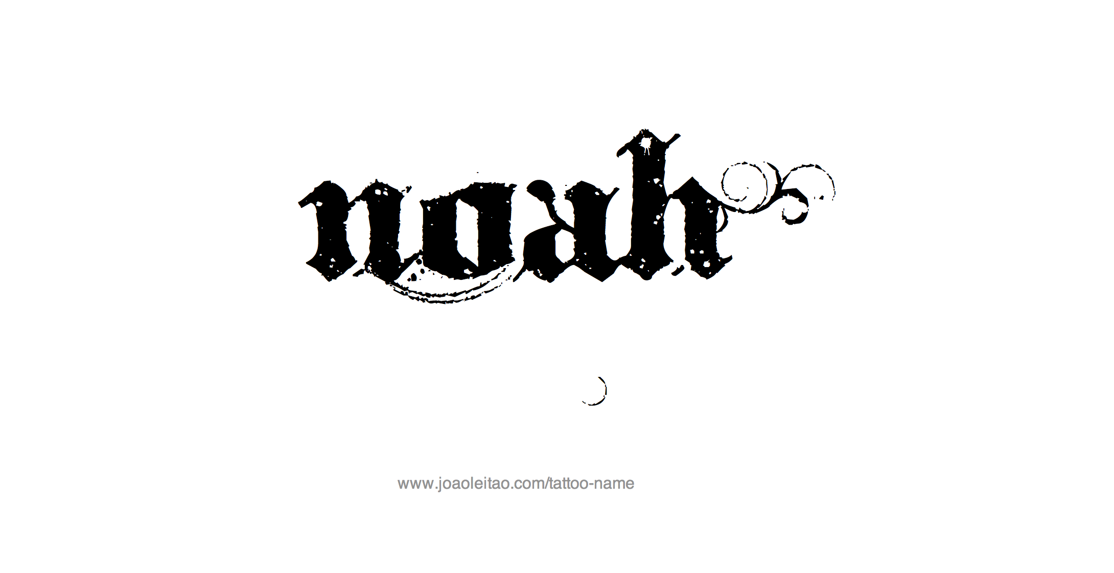 Noah Name Tattoo Designs