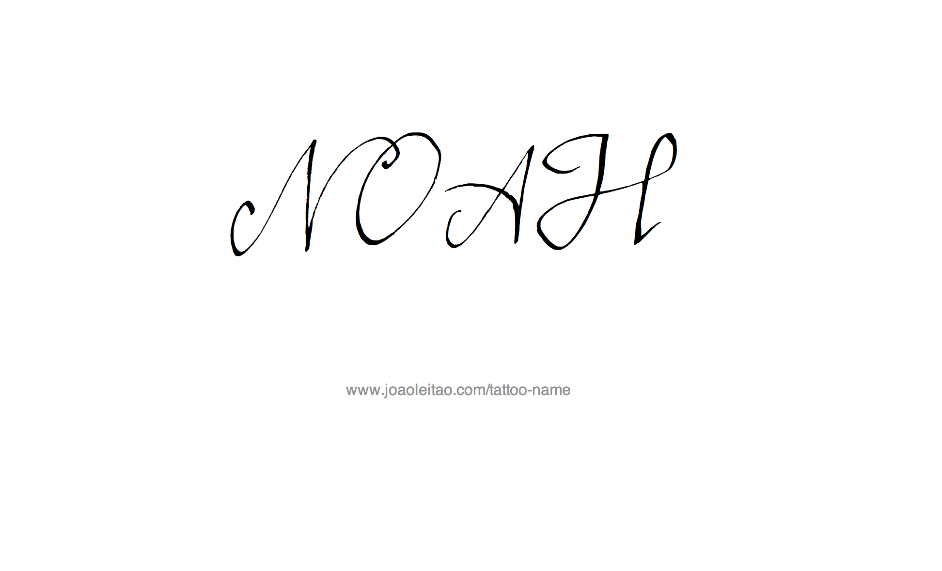 Noah Name Tattoo Designs