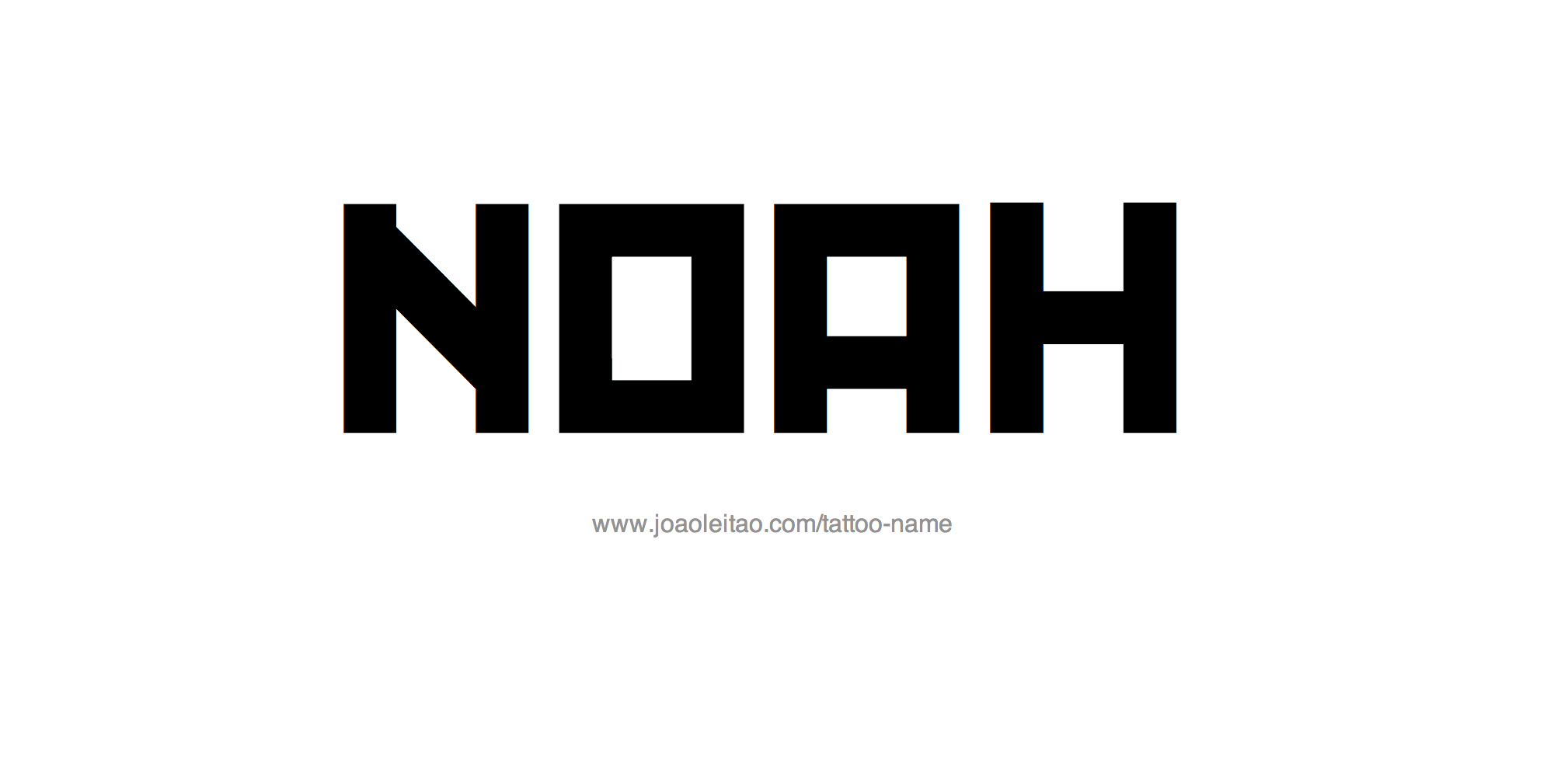Noah Name Tattoo Designs