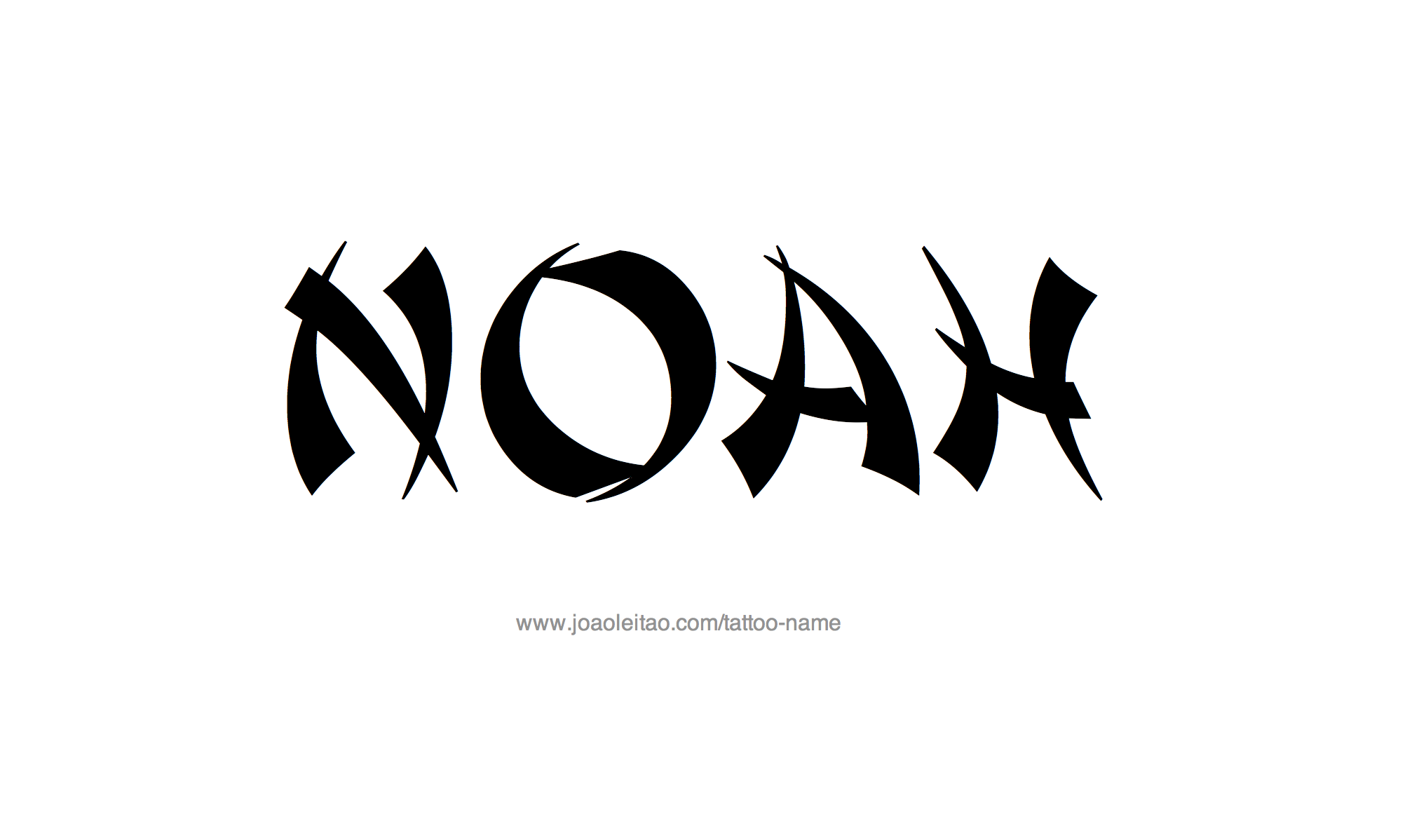 Noah Name Tattoo Designs