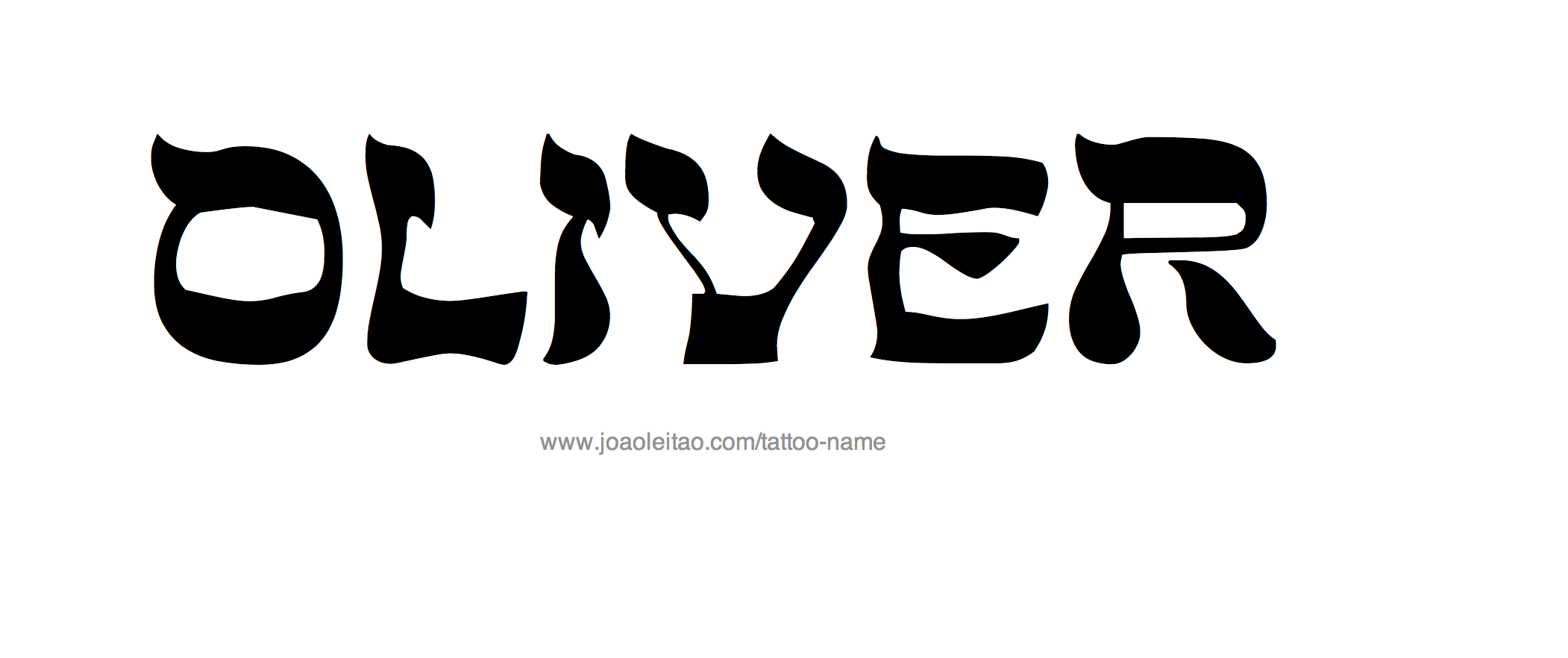 Oliver Name Tattoo Designs
