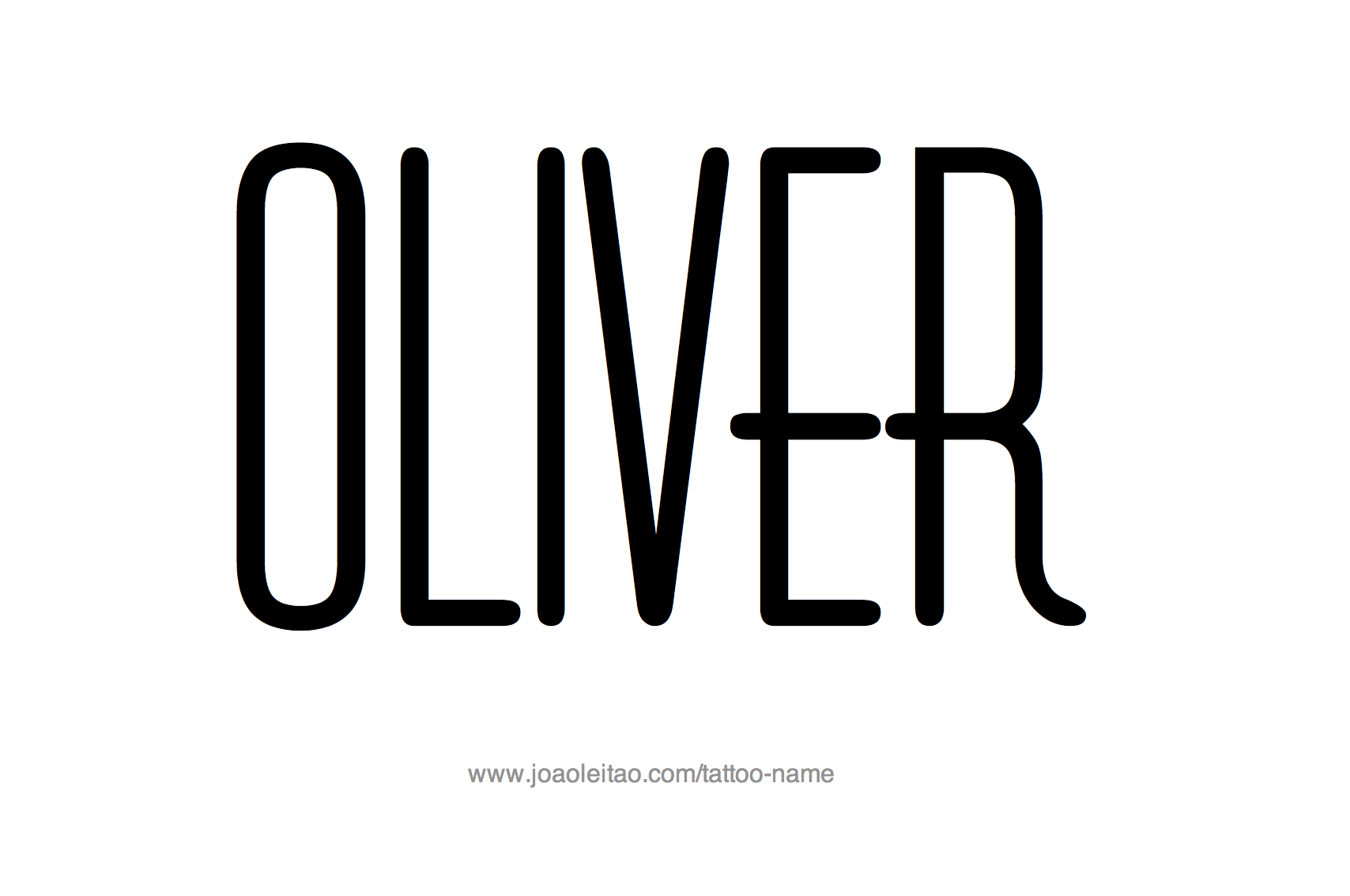 Oliver Name Tattoo Designs