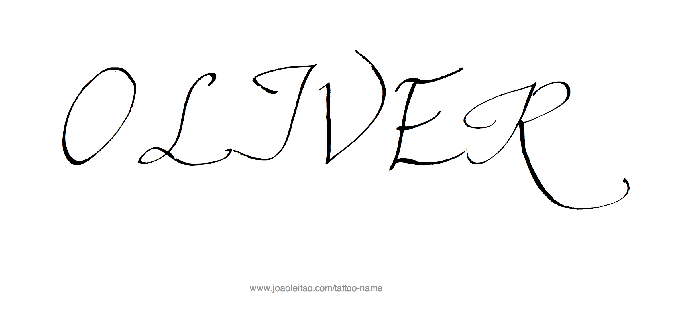 Oliver Name Tattoo Designs