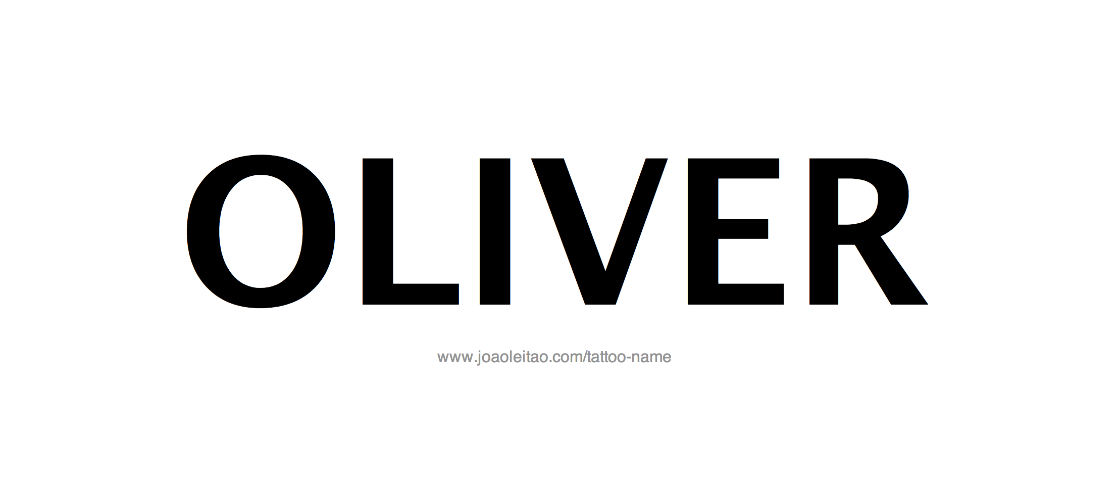Oliver Name Tattoo Designs