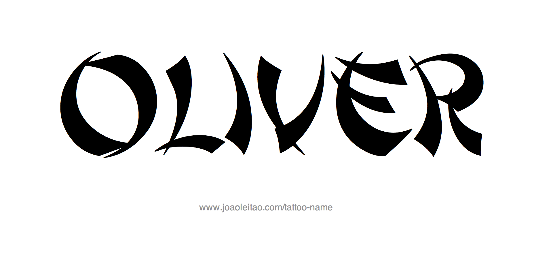 Oliver Name Tattoo Designs