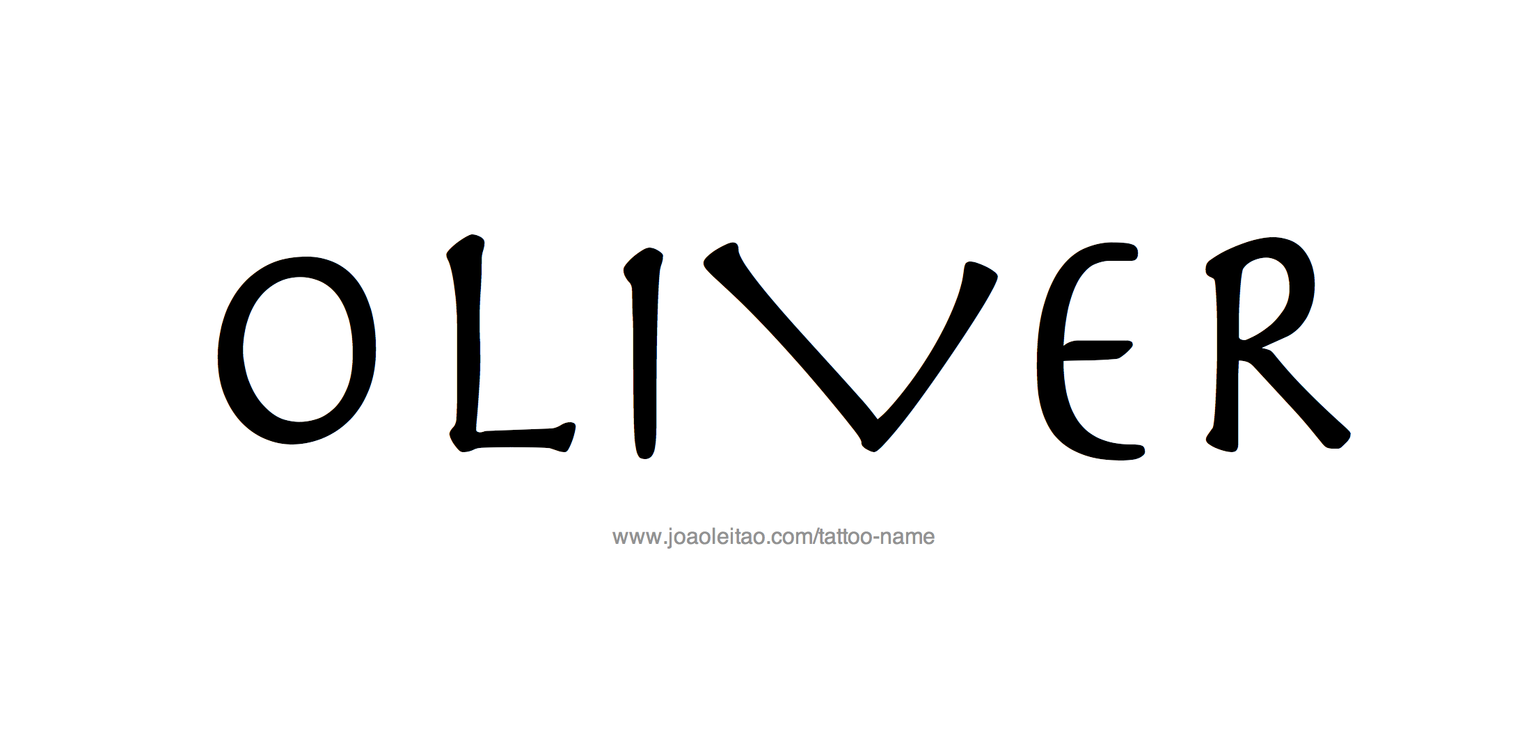 Oliver Name Tattoo Designs