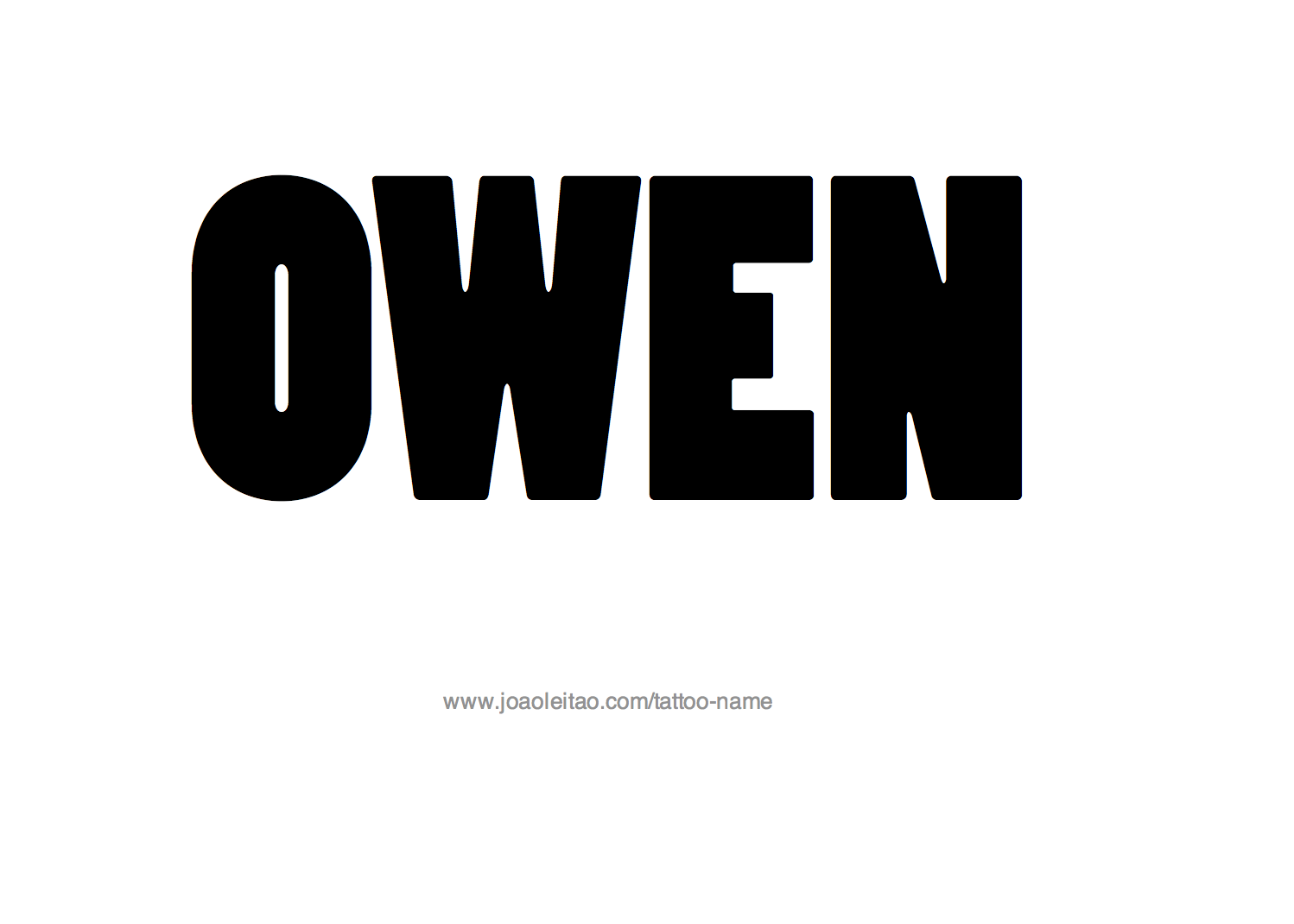 Owen Name Tattoo Designs