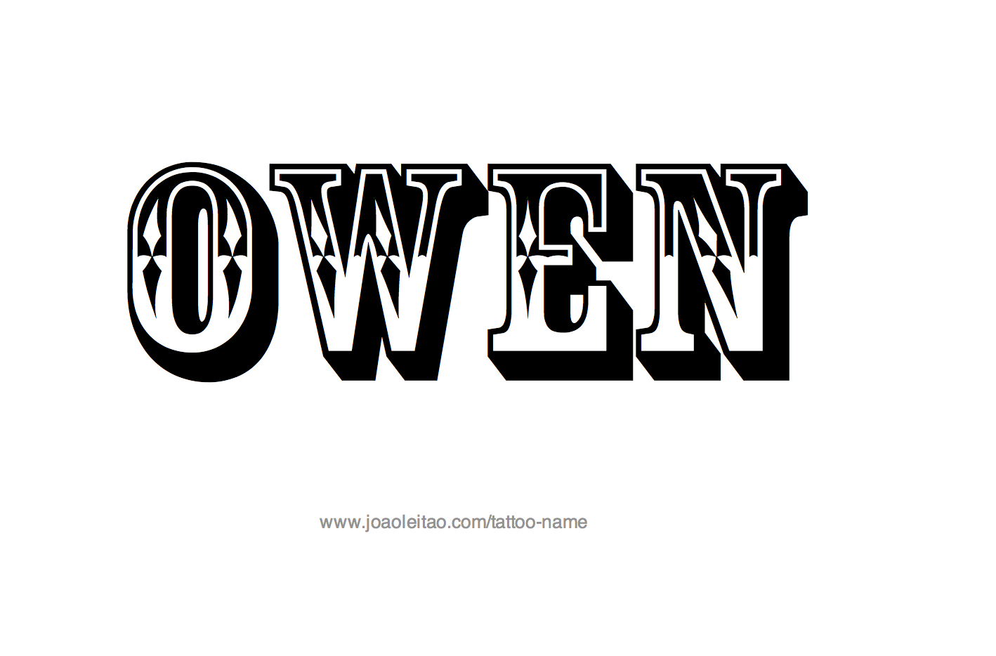 Owen Name Tattoo Designs