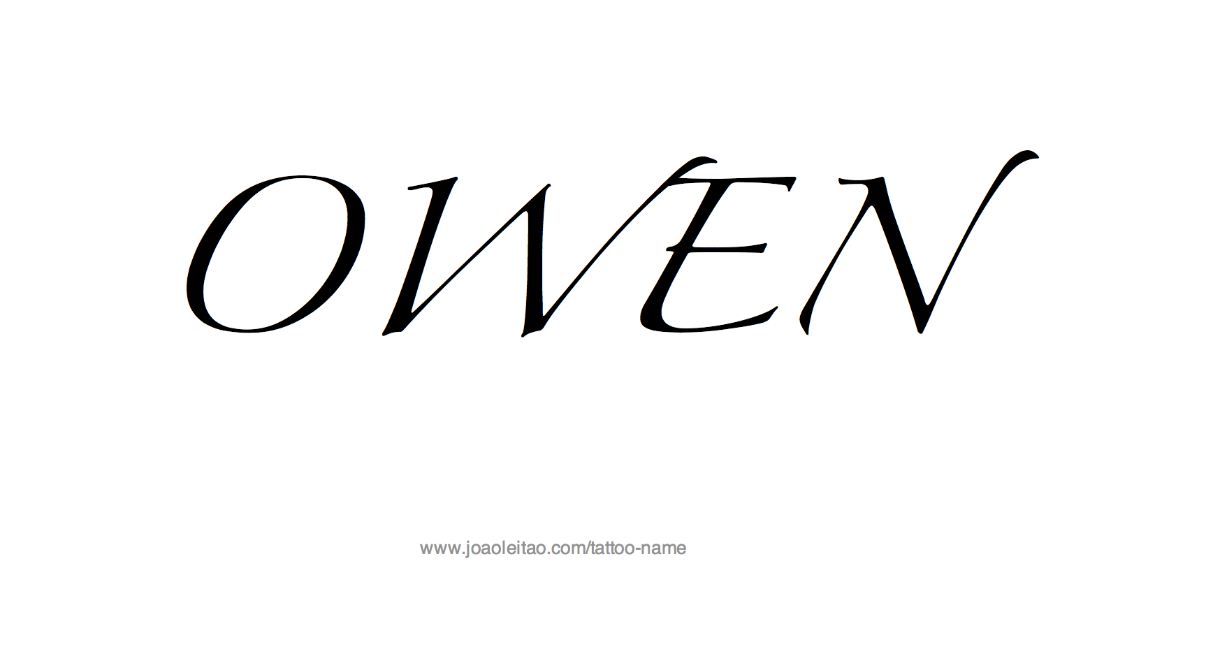 Owen Name Tattoo Designs