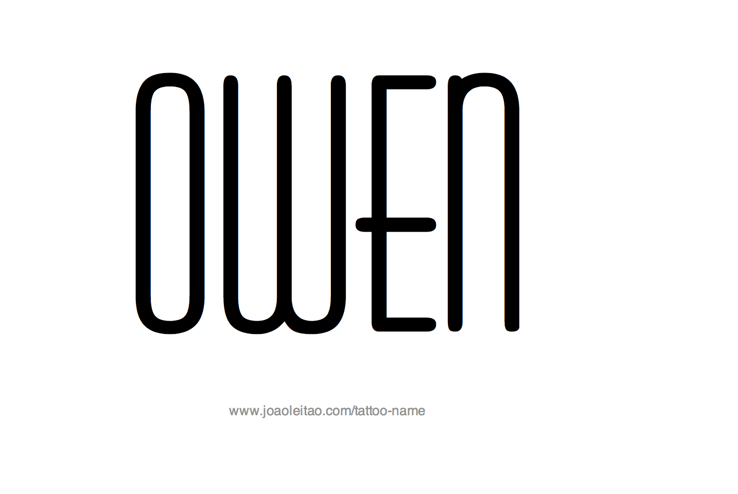Owen Name Tattoo Designs