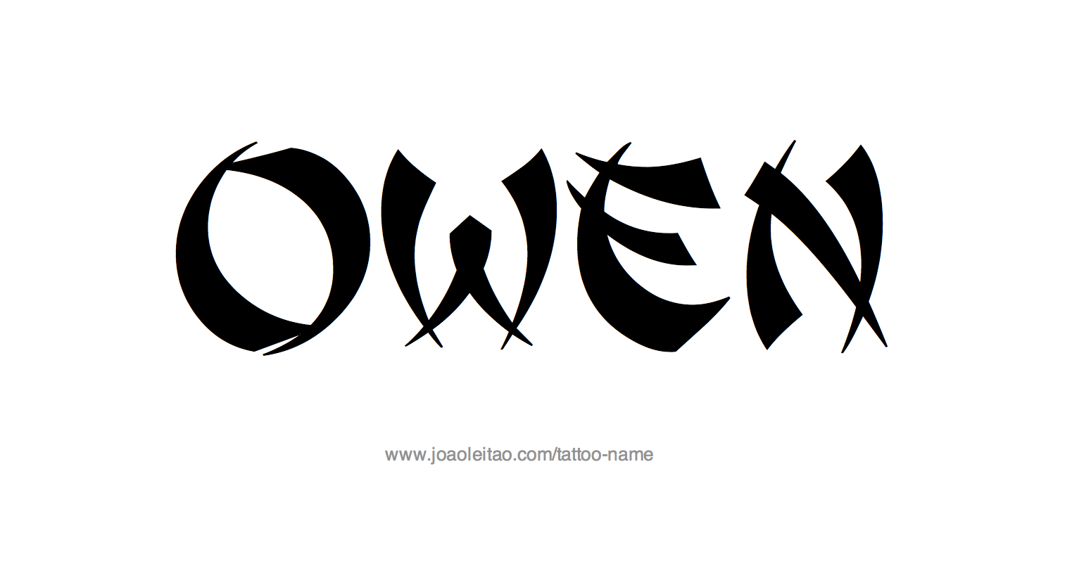 Owen Name Tattoo Designs