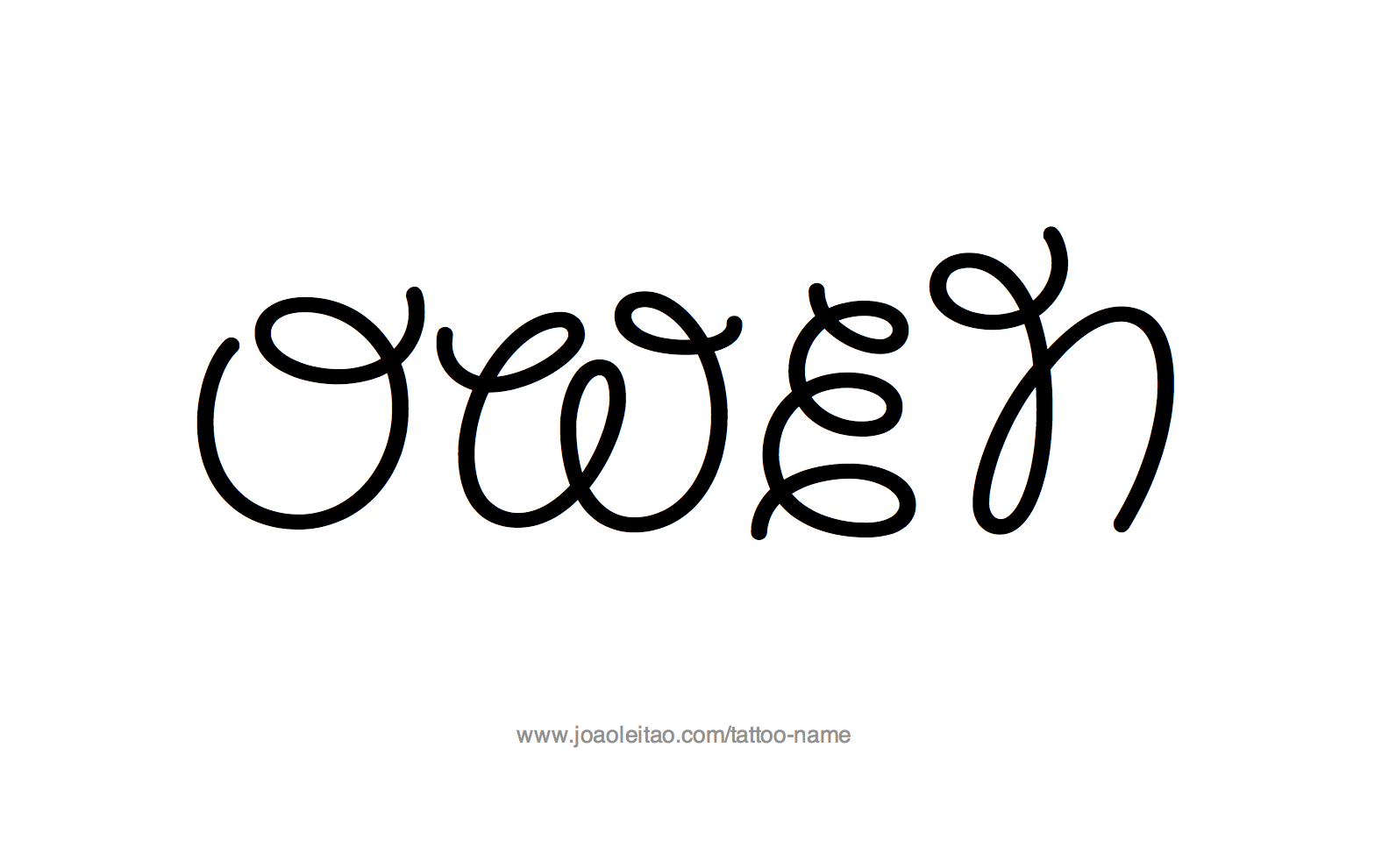 Owen Name Tattoo Designs