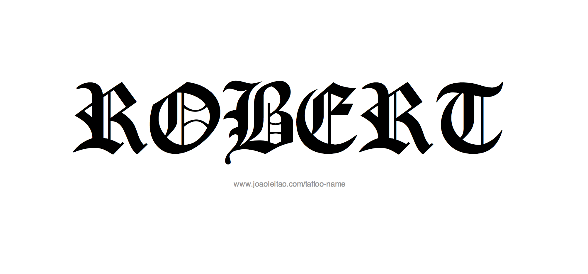Robert Name Tattoo Designs