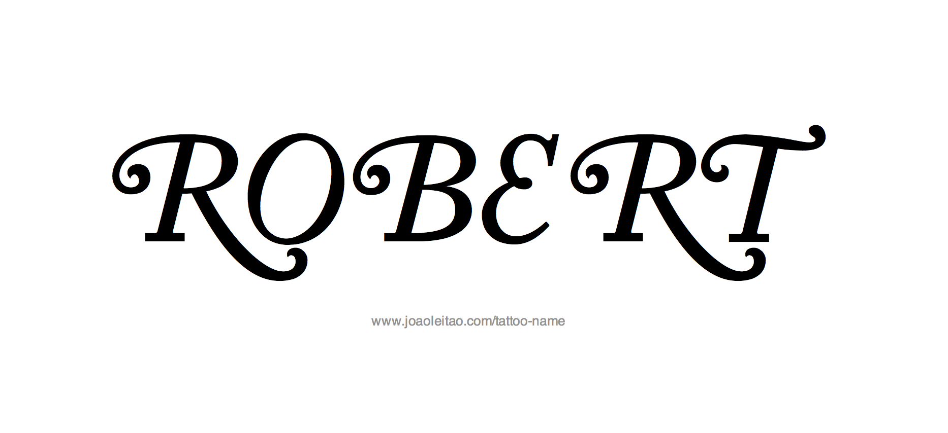 Robert Name Tattoo Designs