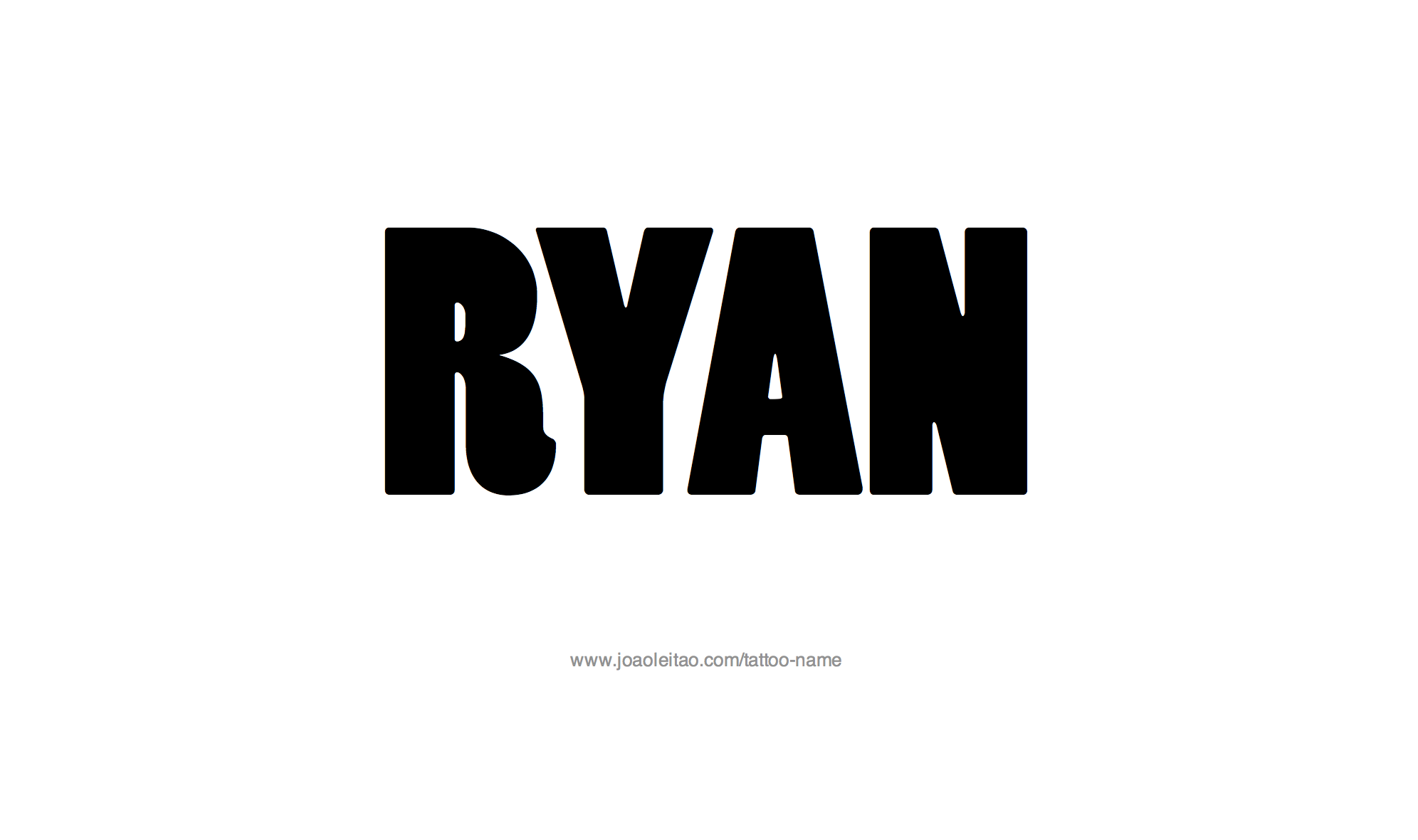 Ryan Name Tattoo Designs