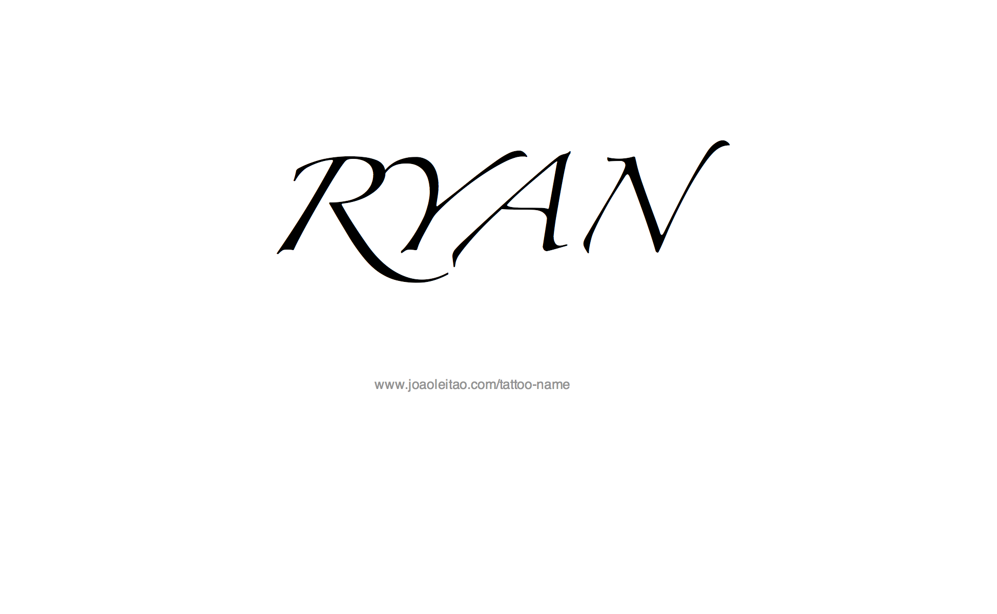 Ryan Name Tattoo Designs