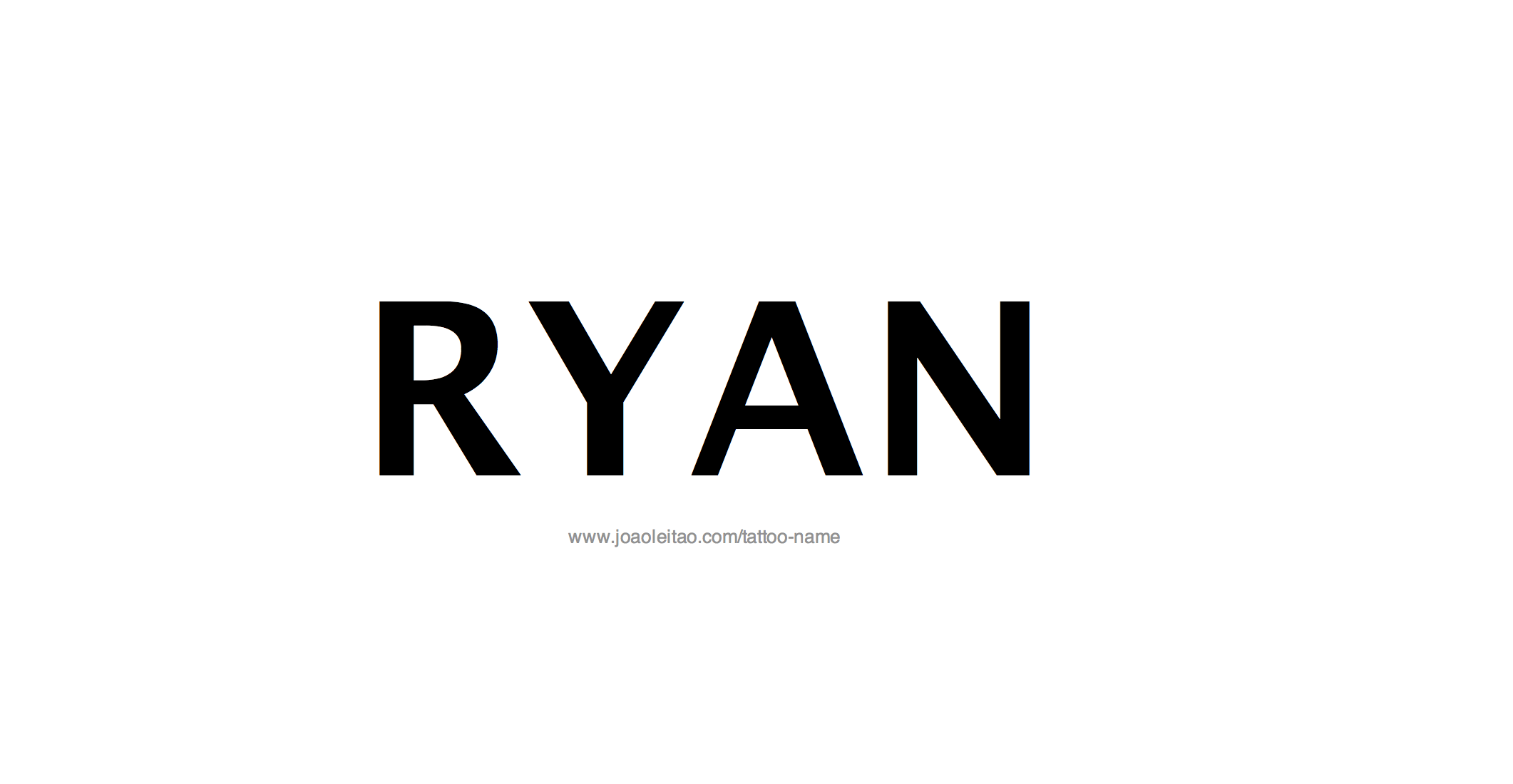 Ryan Name Tattoo Designs