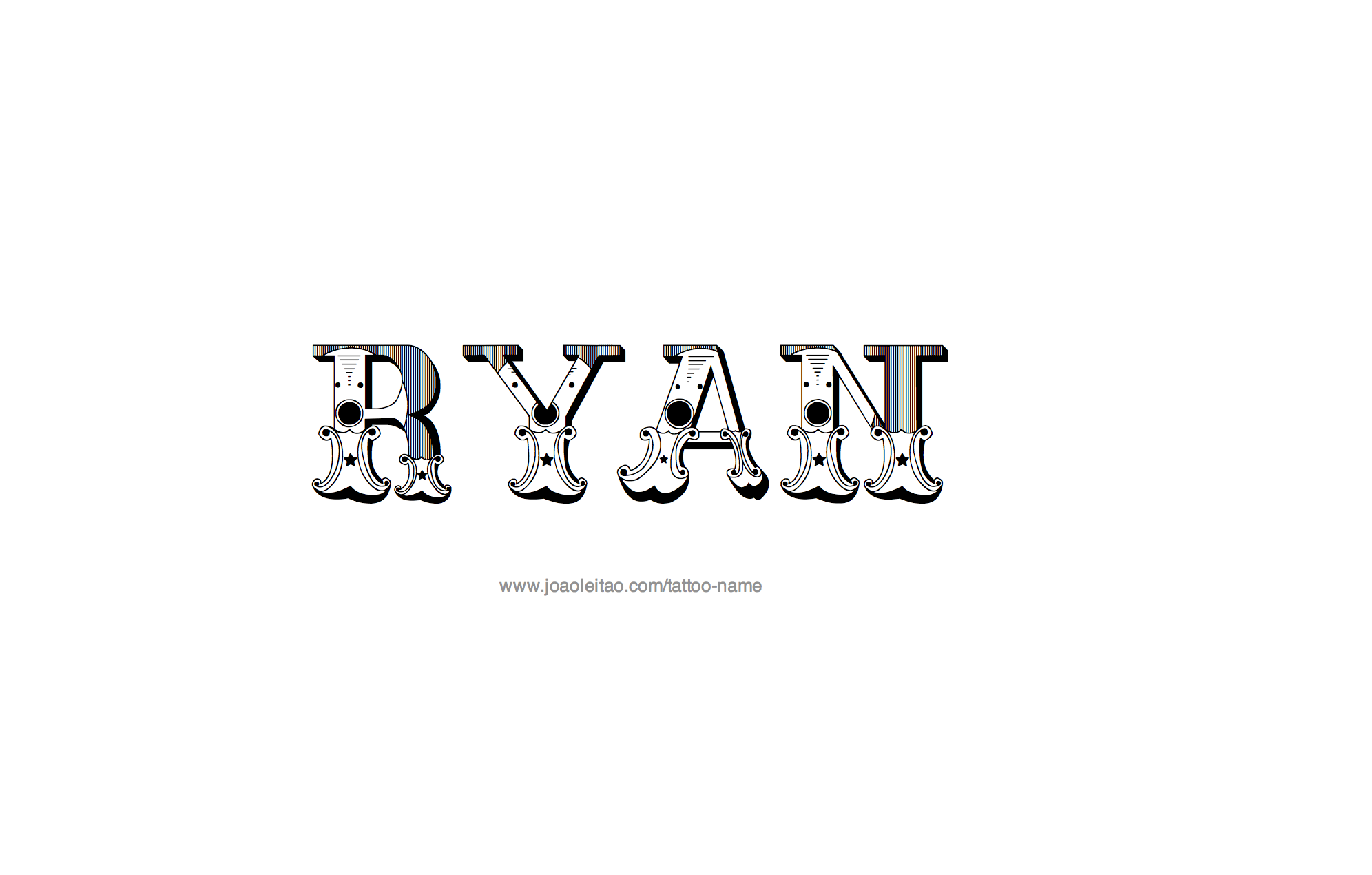 Ryan Name Tattoo Designs