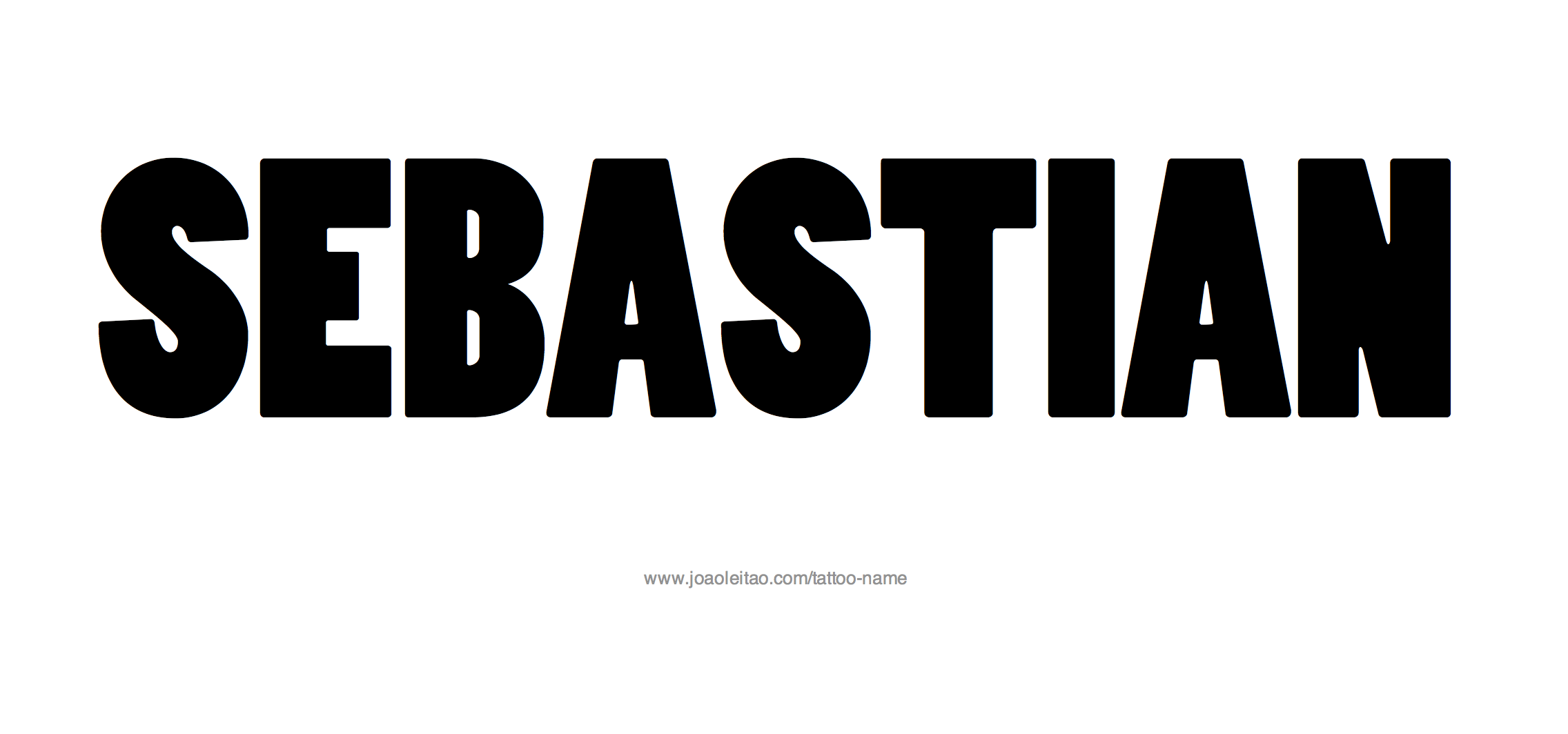Sebastian Name Tattoo Designs