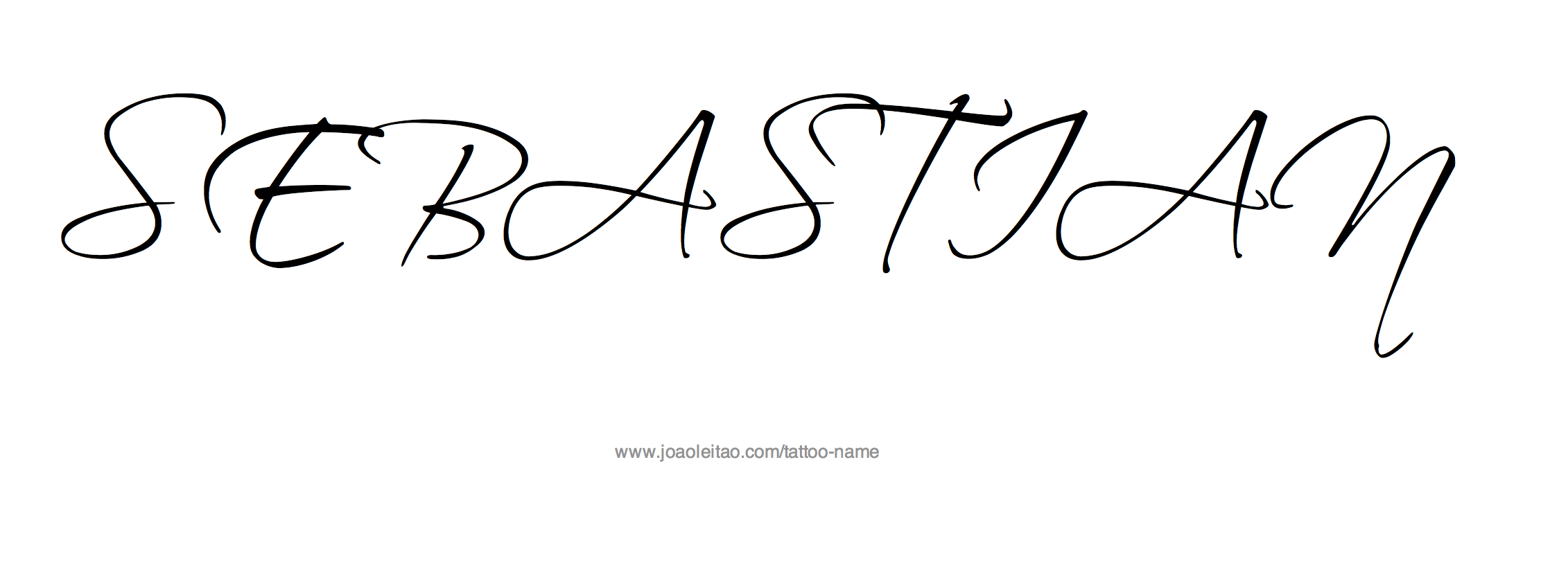 Sebastian Name Tattoo Designs
