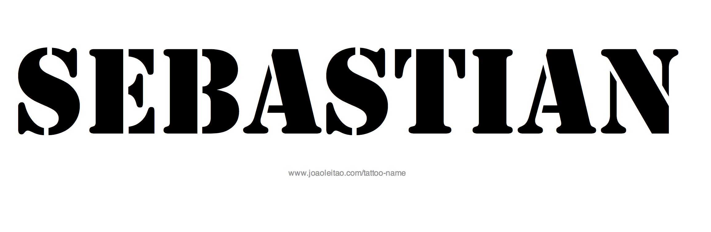 Sebastian Name Tattoo Designs