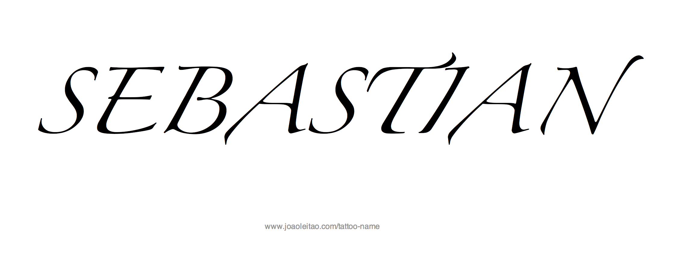 Sebastian Name Tattoo Designs