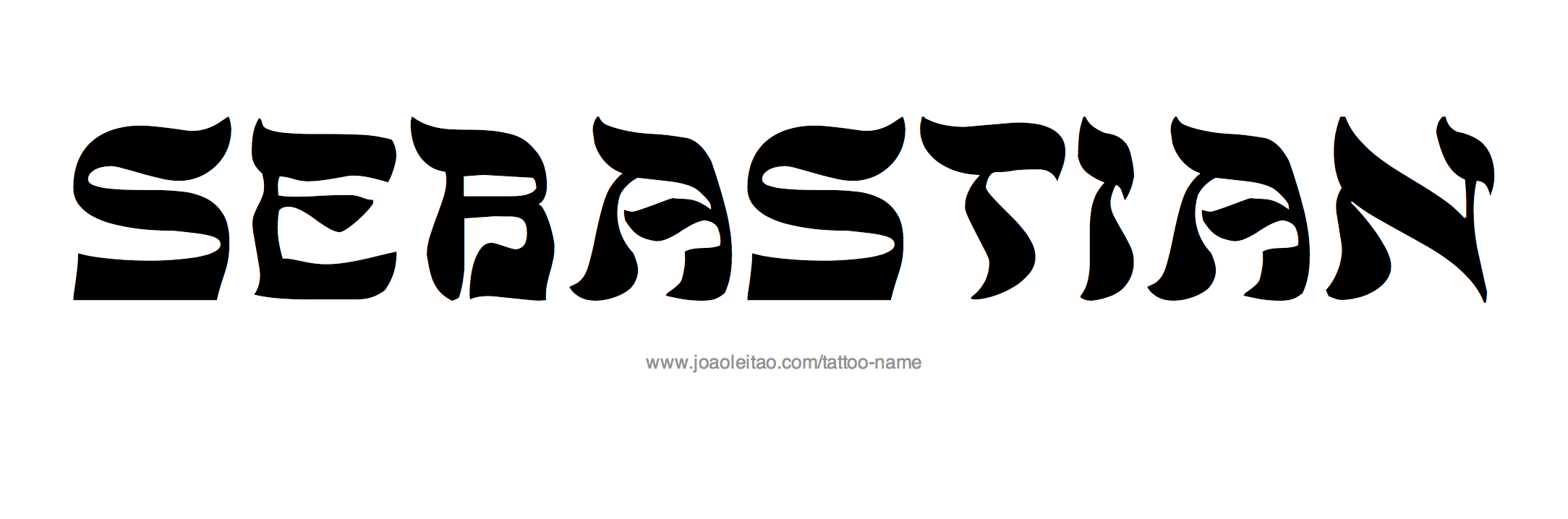 Sebastian Name Tattoo Designs