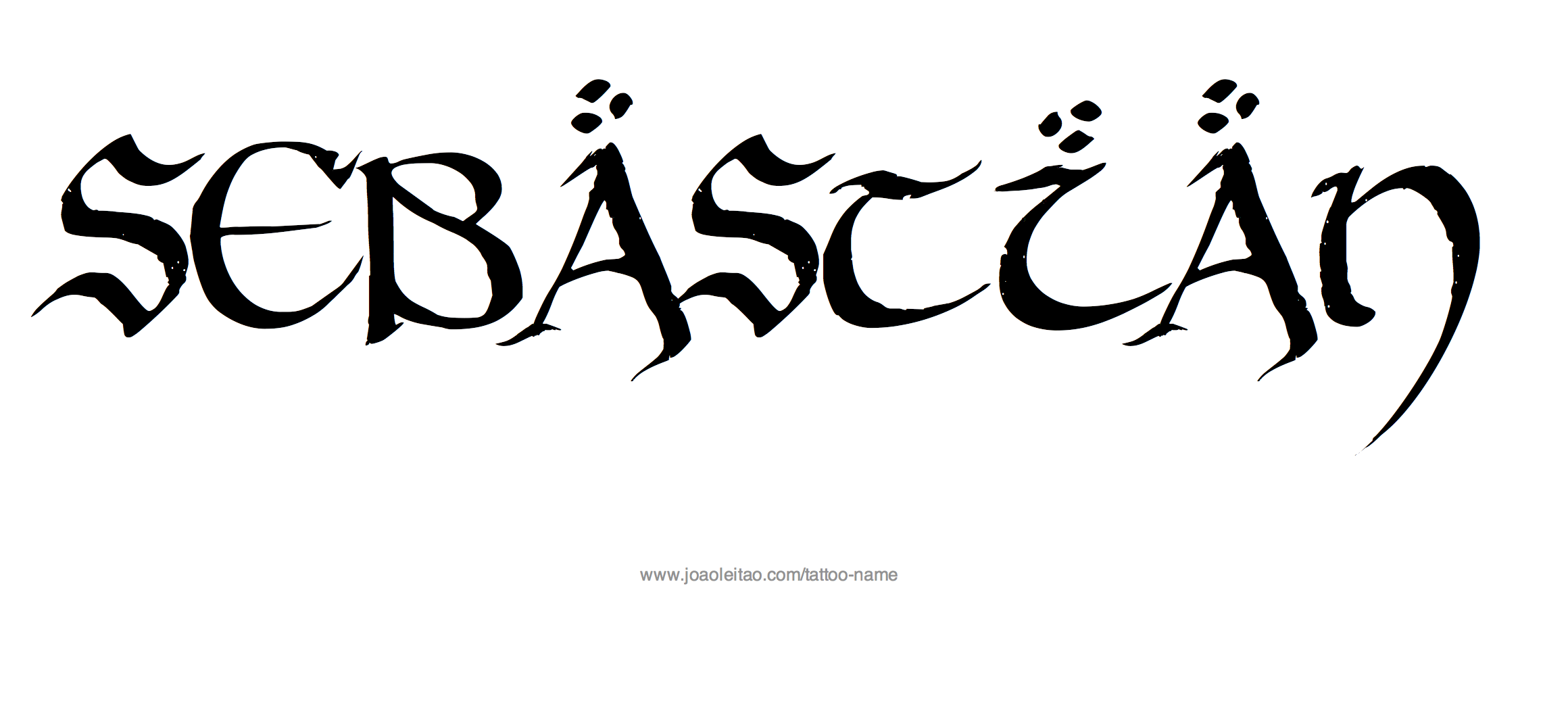 Sebastian Name Tattoo Designs