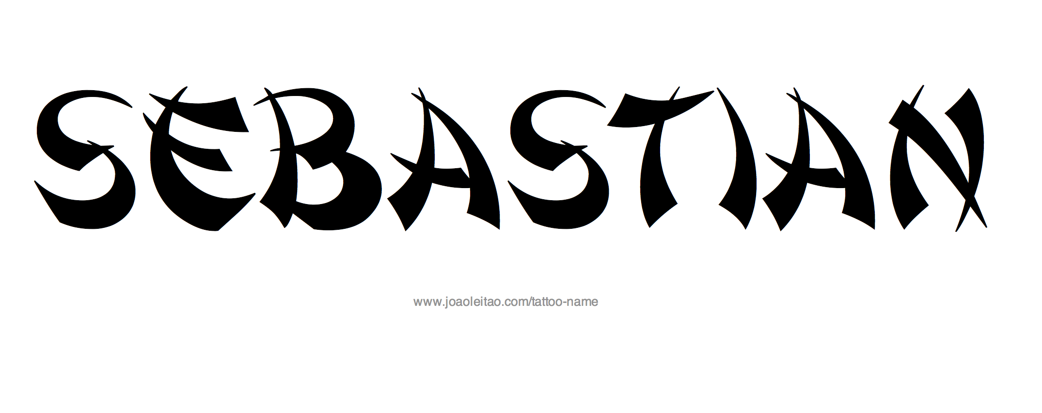 Sebastian Name Tattoo Designs